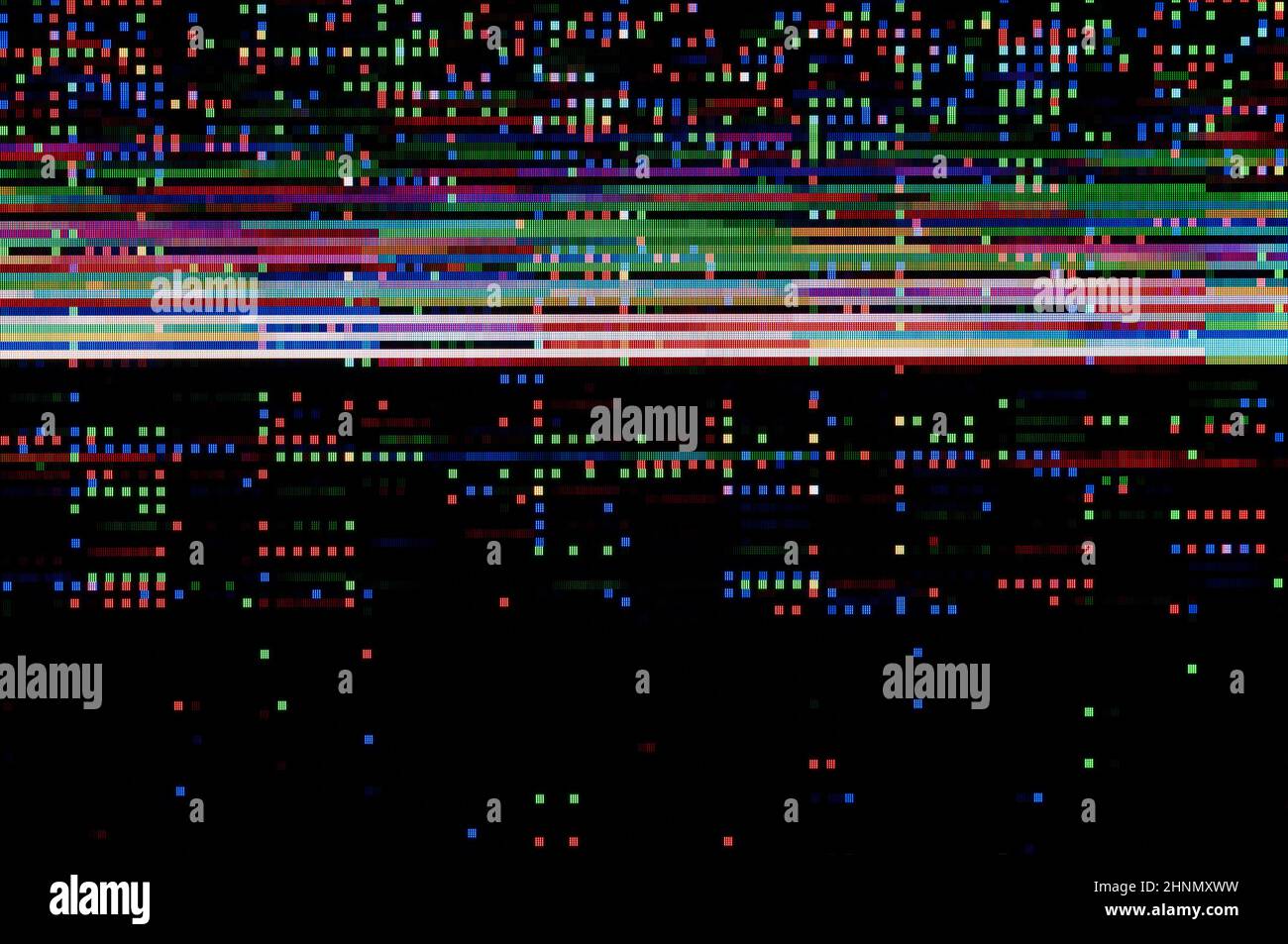 Pixel pattern of a digital glitch Stock Photo - Alamy