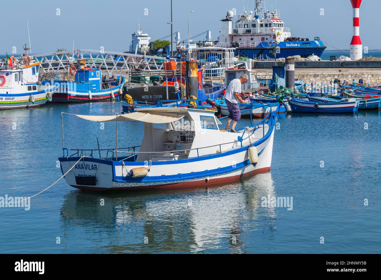 fishing port of Setubal Stock Photo - Alamy