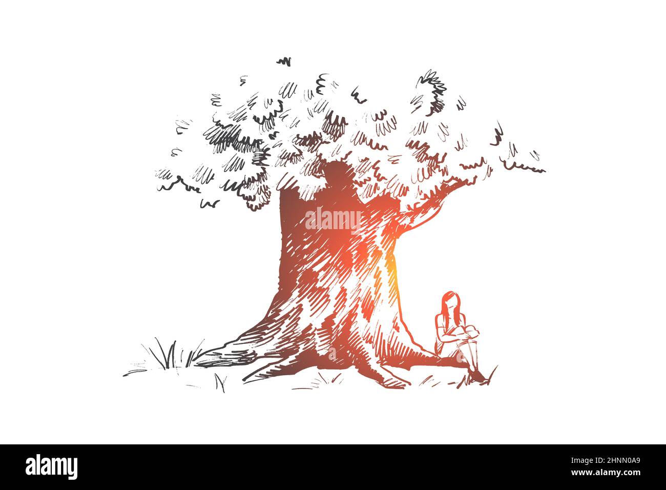 Big Old Tree Drawing