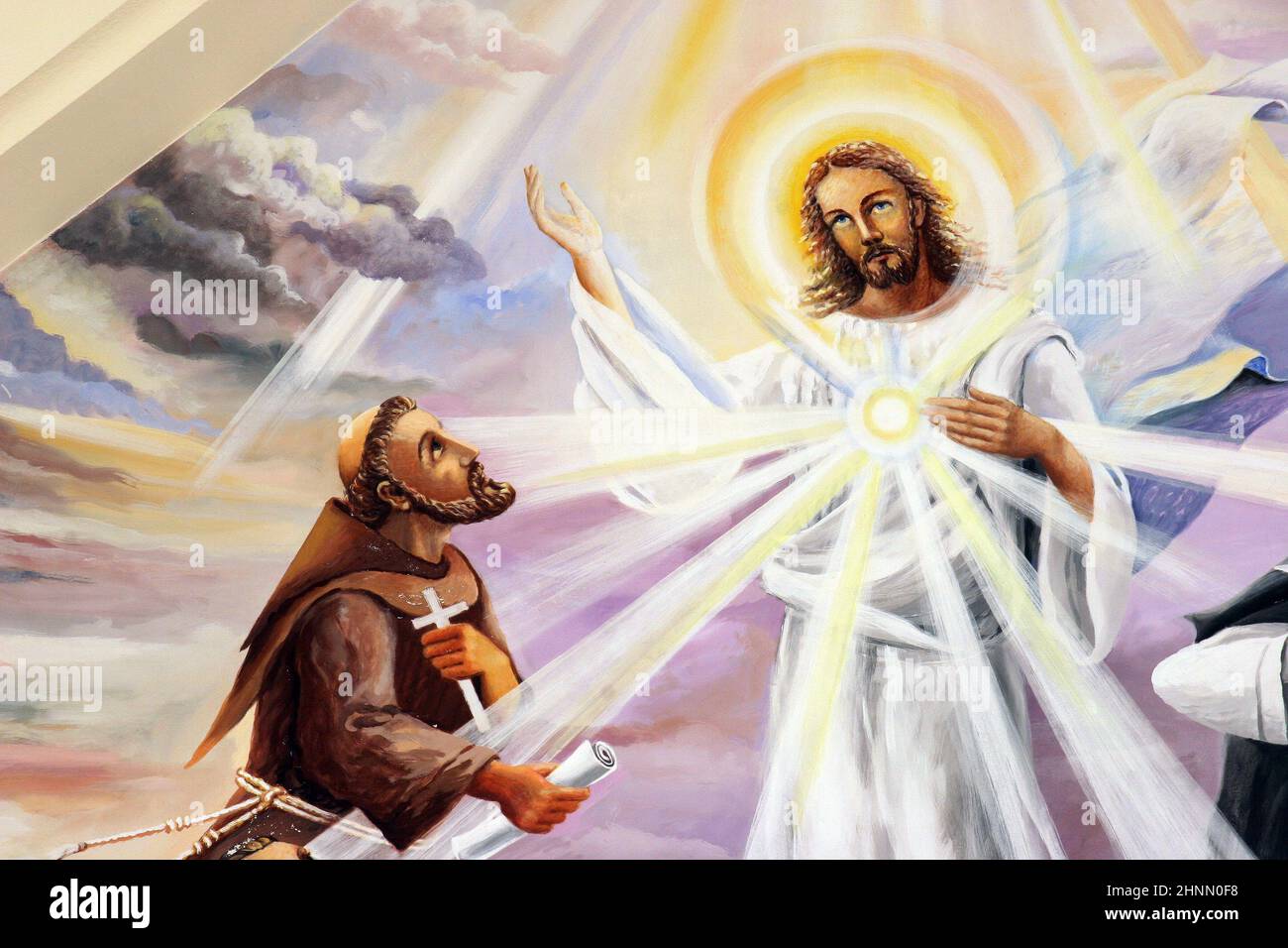 Jesus Christ with Saint Nicholas Tavelic, author Marijan Jakubin ...