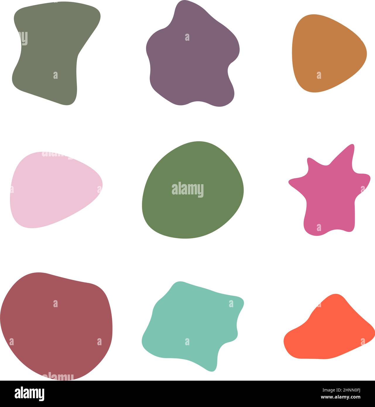 Random blotch, inkblot. Organic blob, blot. Speck shape.Splat, fleck ...