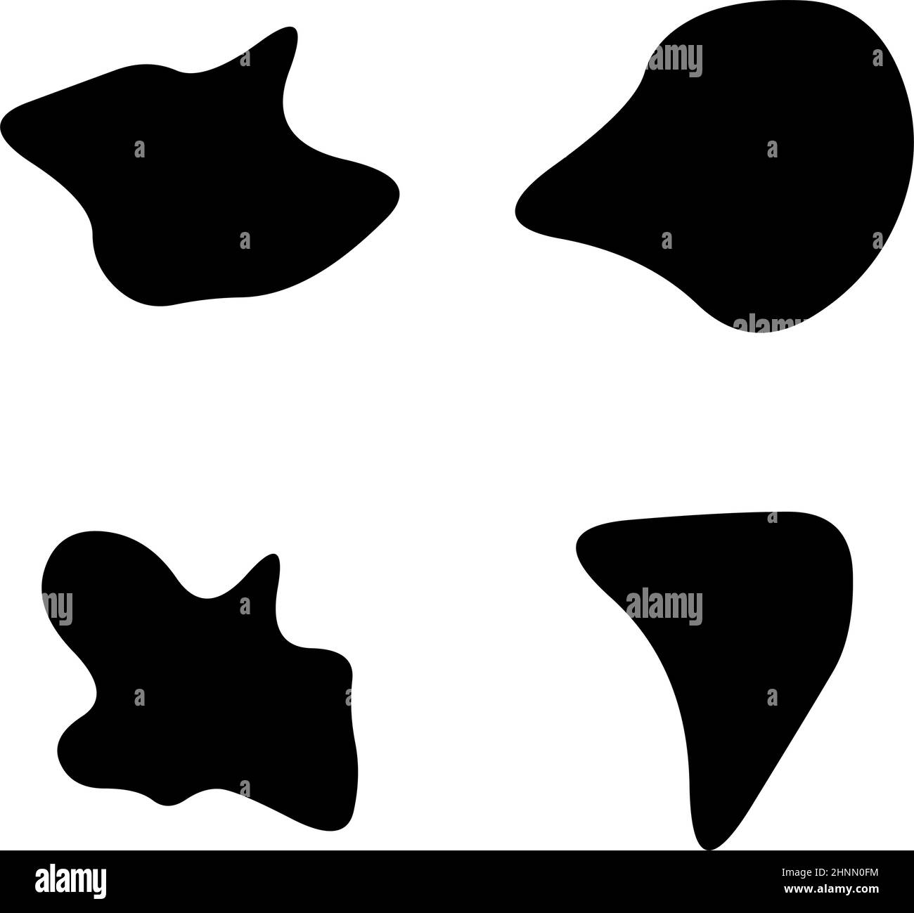 Random blotch, inkblot. Organic blob, blot. Speck shape.Splat, fleck ...