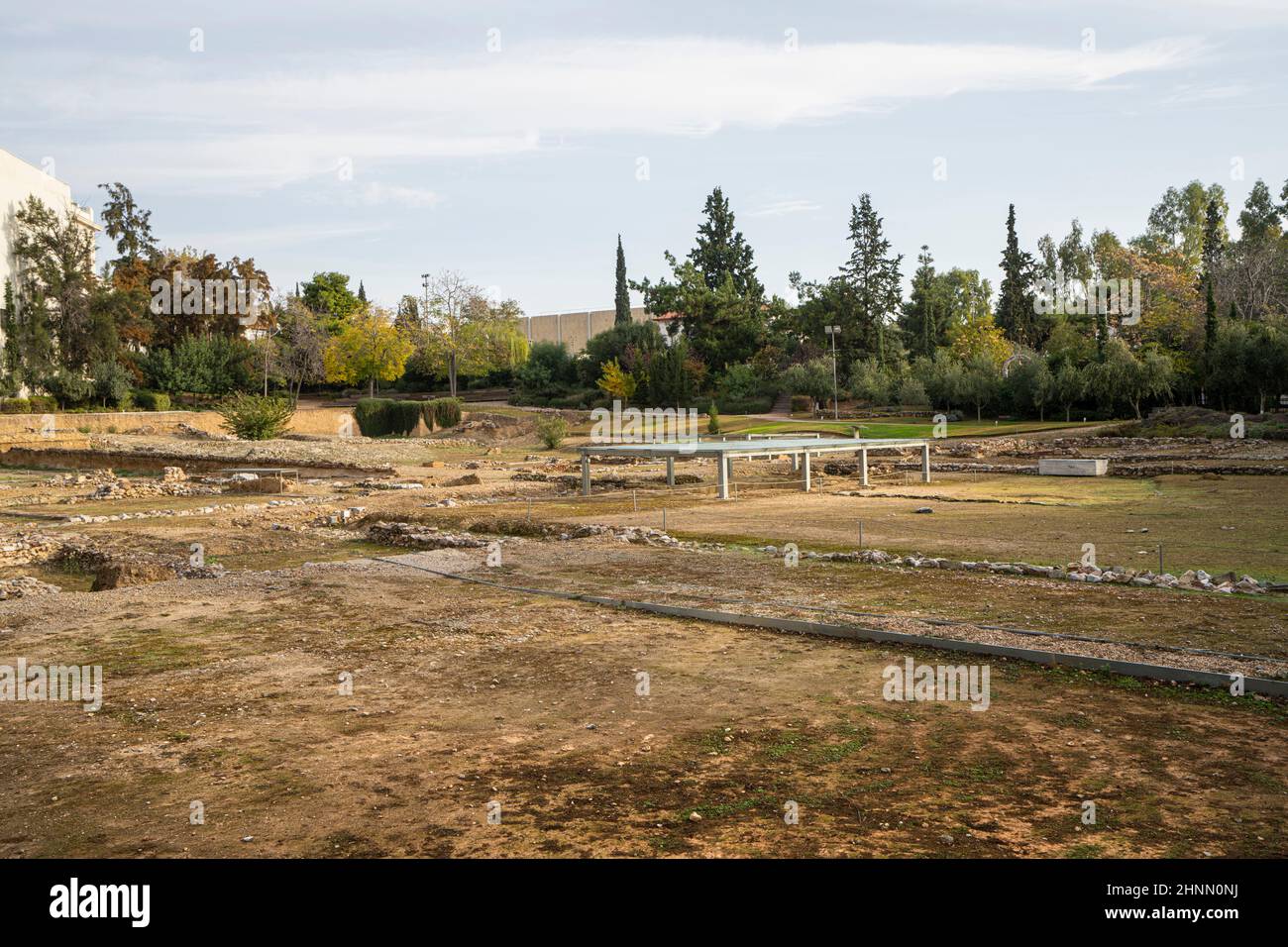 Aristotle Lyceum archaeological site in Athens, Greece Stock Photo - Alamy