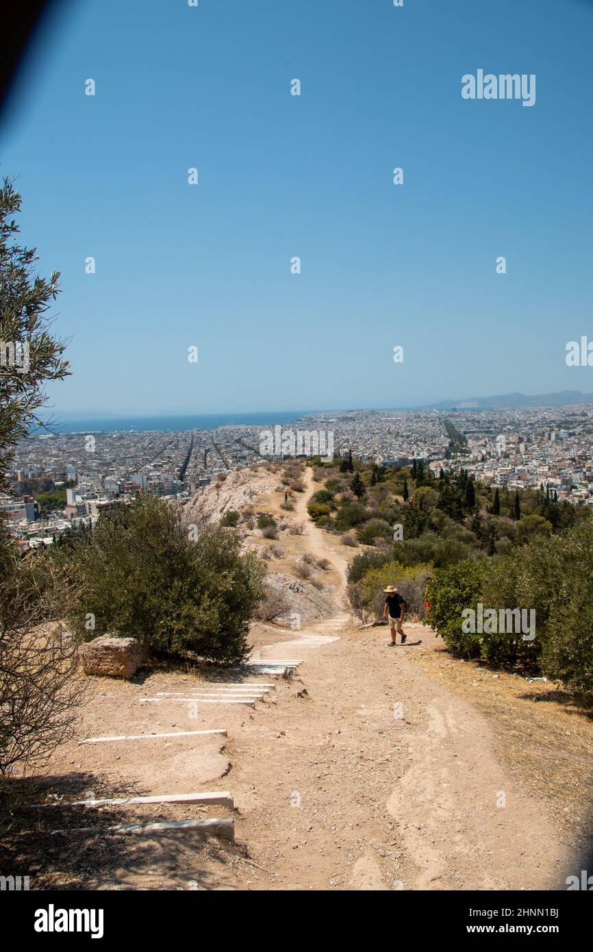 Filopappou hill, Athens, close to Acropolis Stock Photo - Alamy