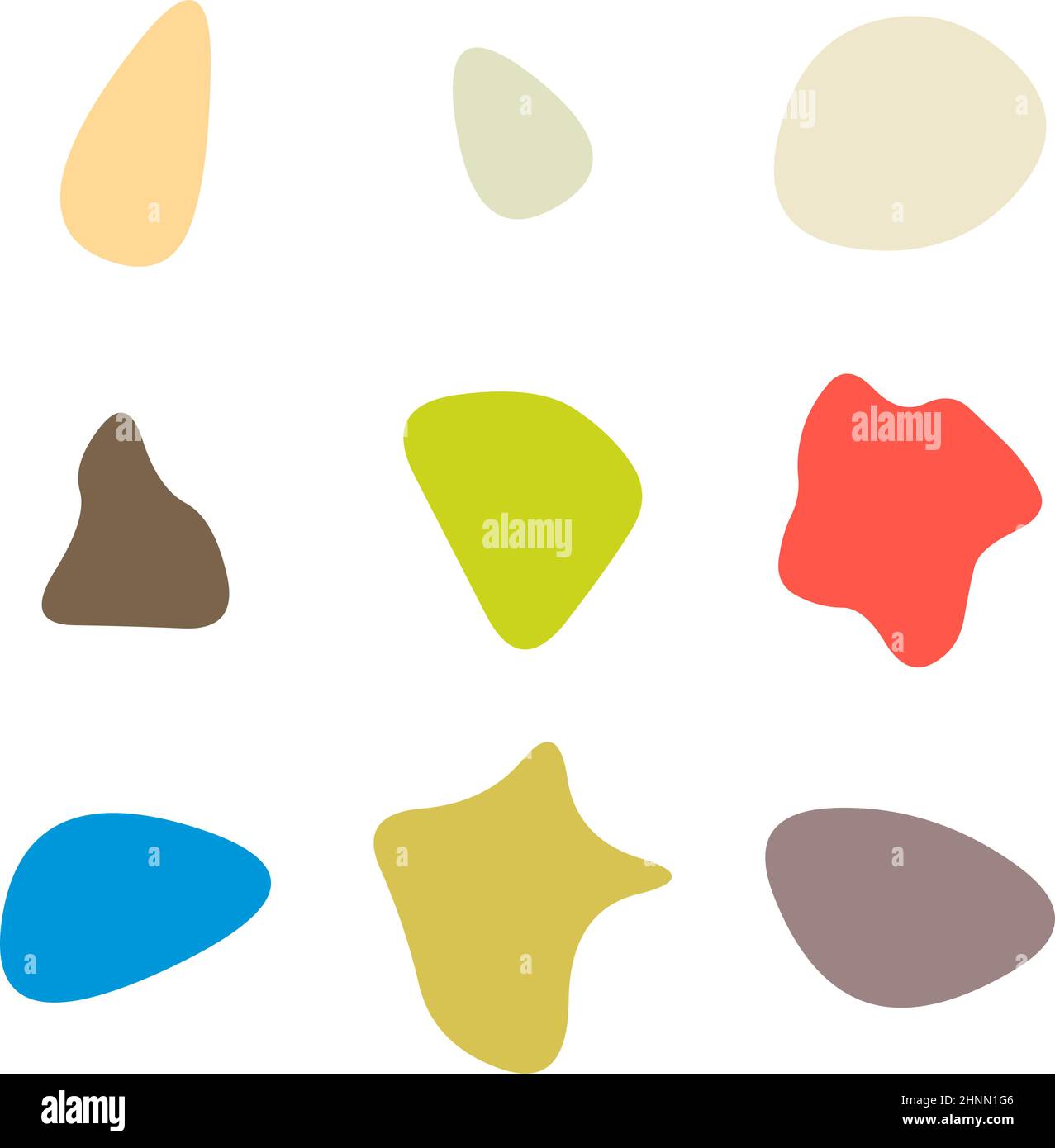 Random blotch, inkblot. Organic blob, blot. Speck shape.Splat, fleck ...