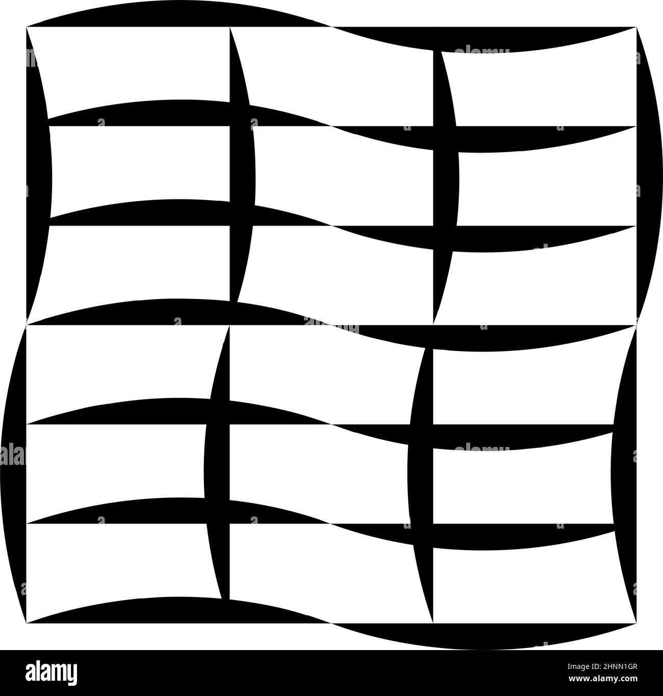 Irregular grid, mesh with random lines. Squares lattice, grating ...