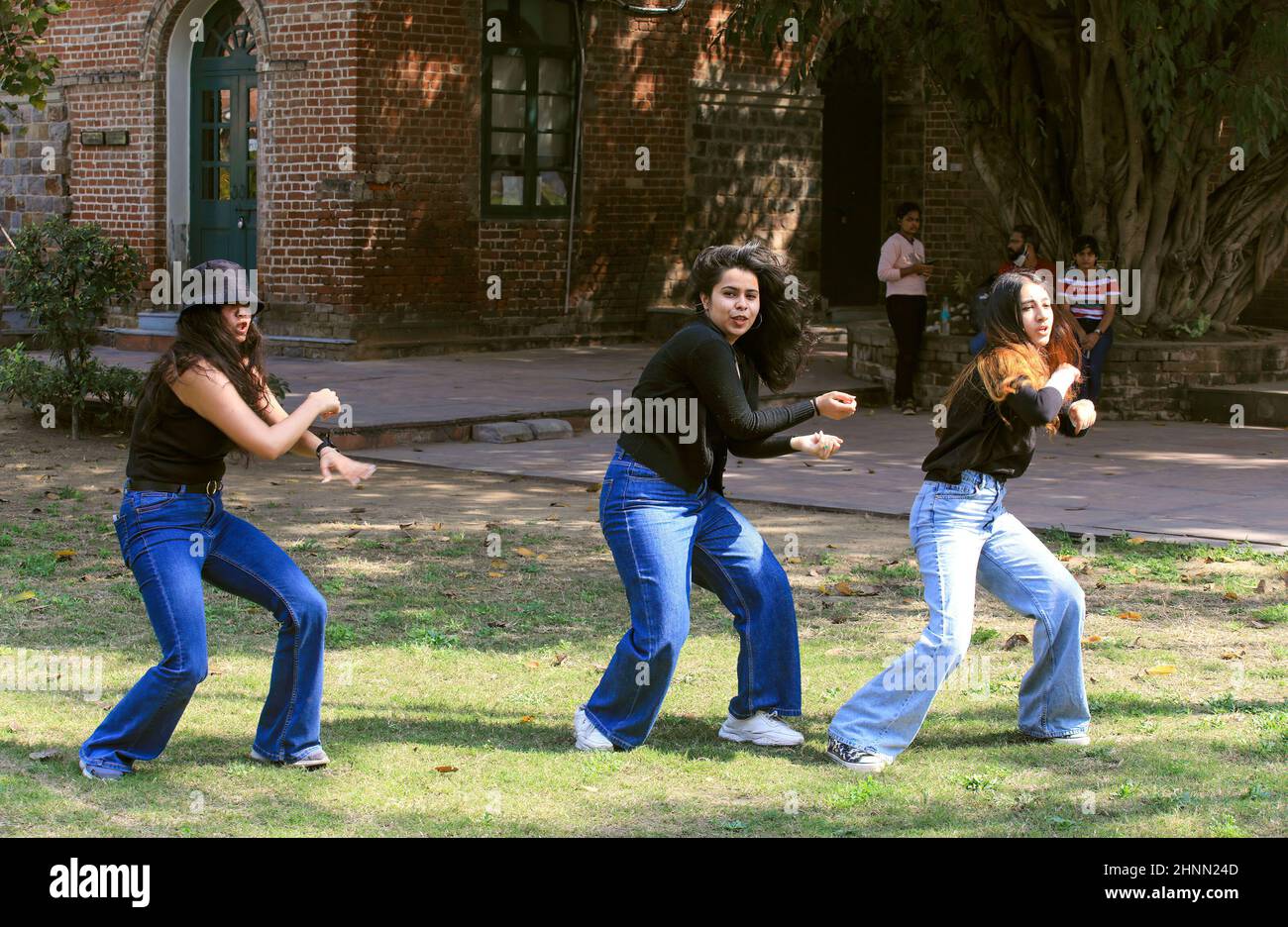 Students seen dancing on the first day of resumption of college ...