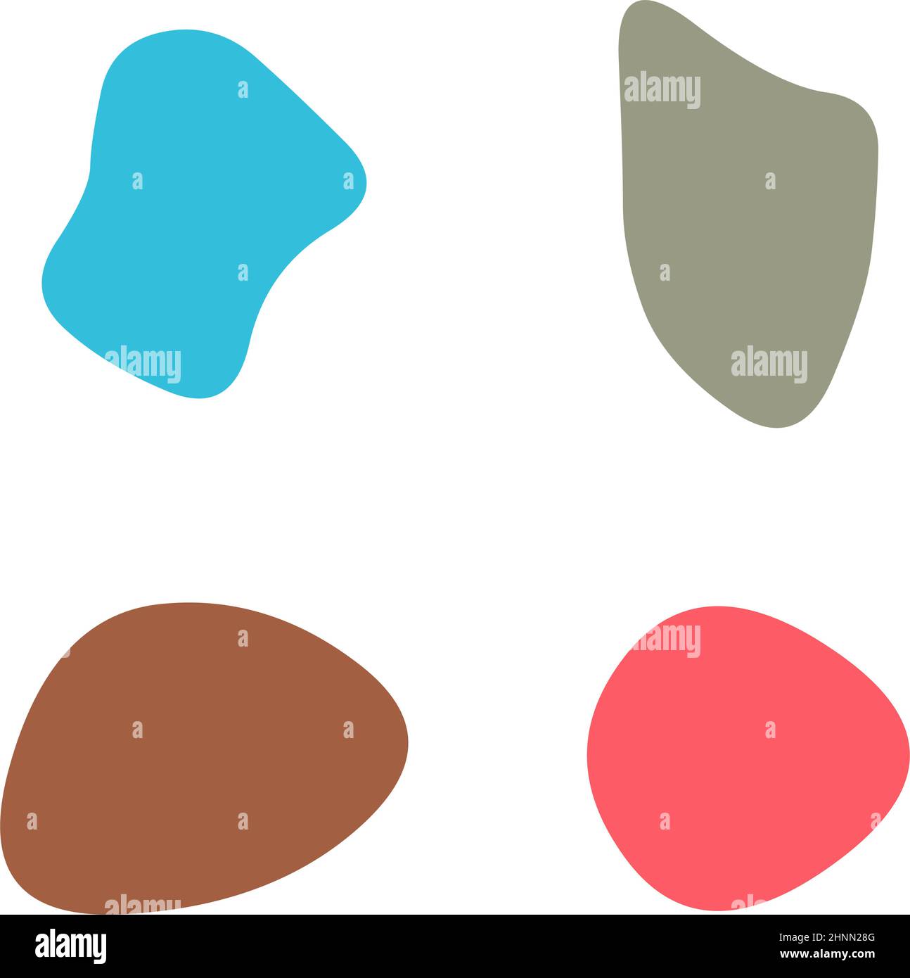Random blotch, inkblot. Organic blob, blot. Speck shape.Splat, fleck ...