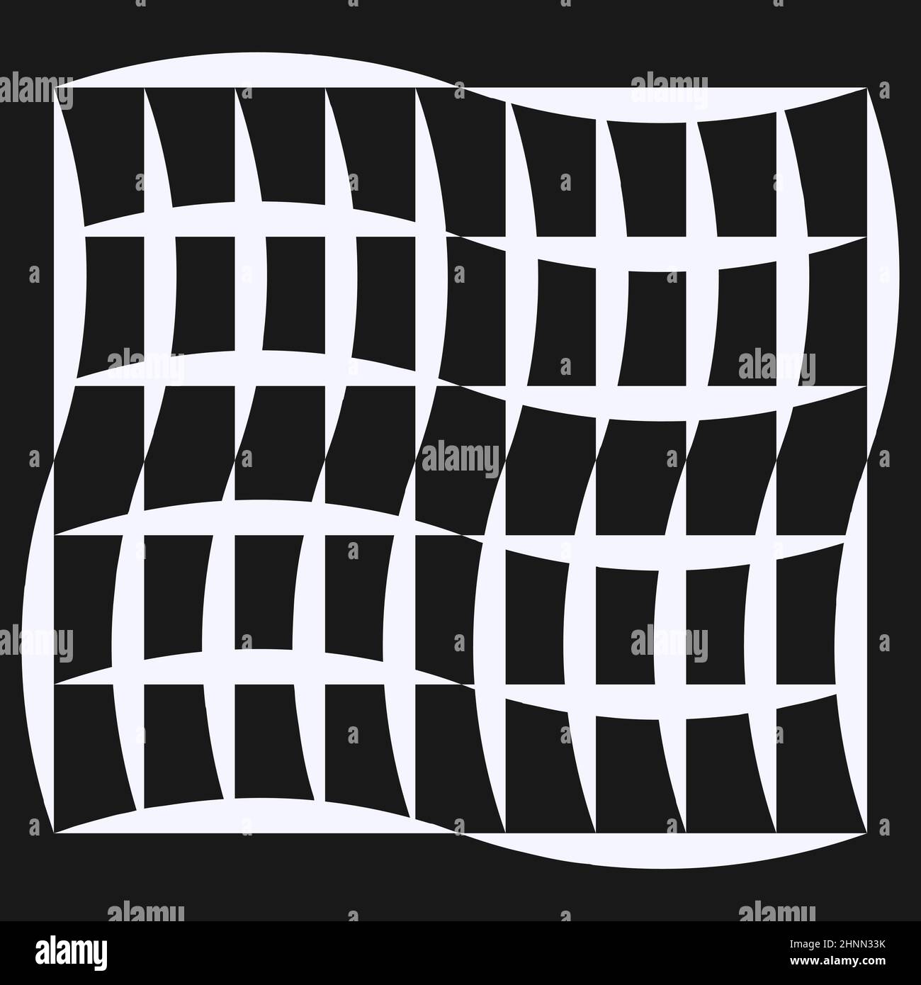 Irregular grid, mesh with random lines. Squares lattice, grating, trellis and plexus pattern ...