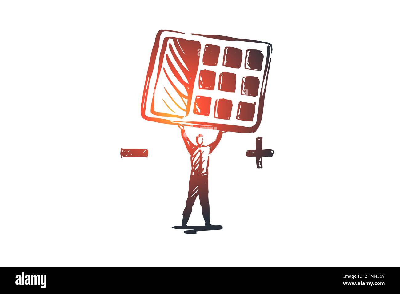 Income statements, accounting, financial, balance concept. Hand drawn ...