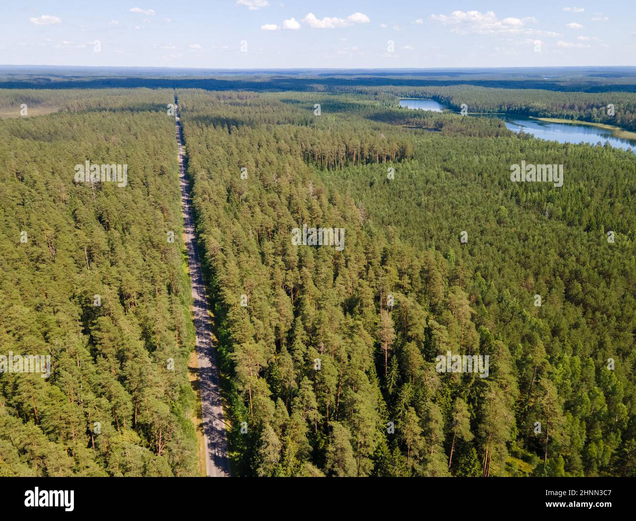 Lithuania road national park hi-res stock photography and images - Alamy