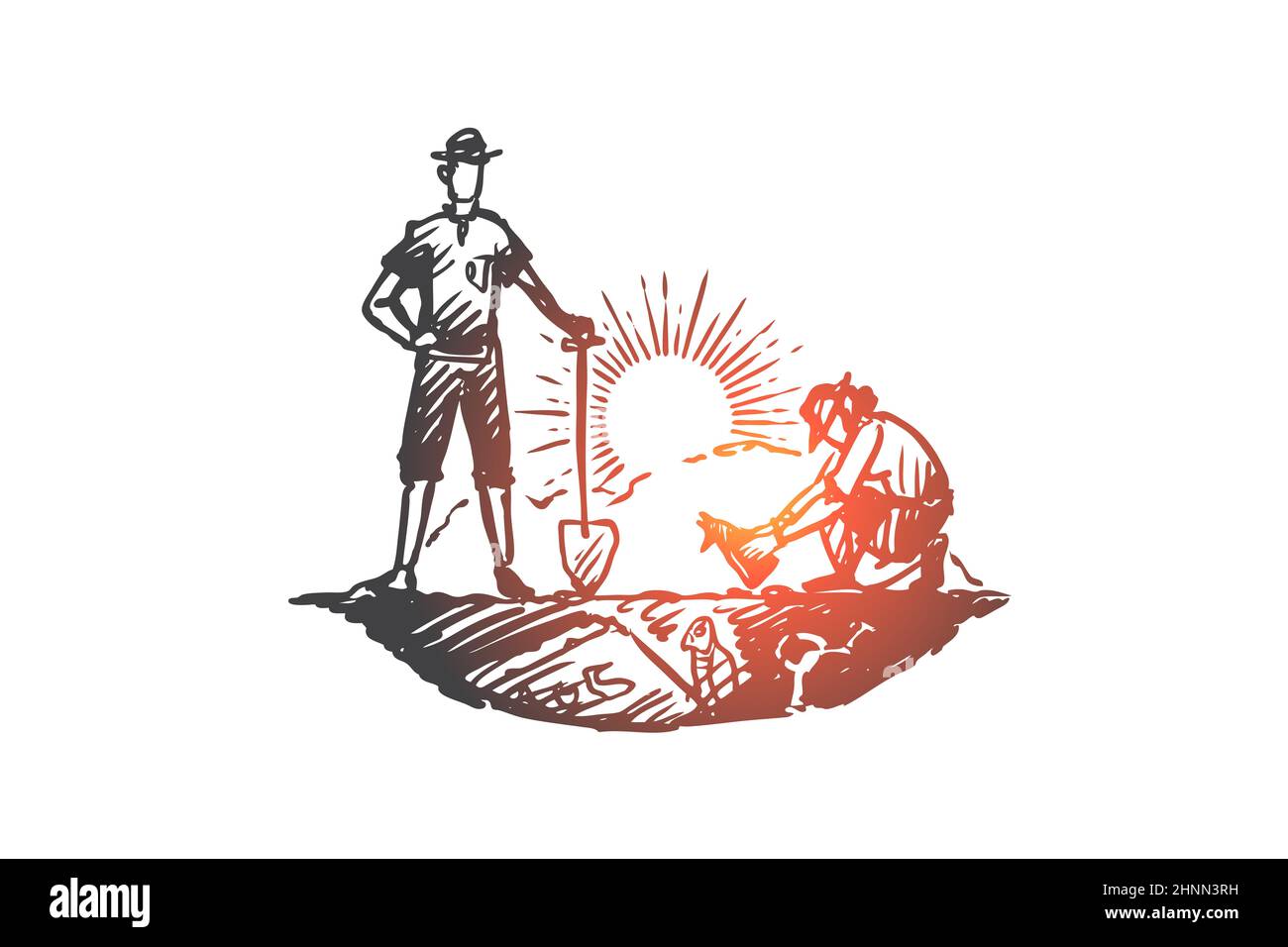 Archaeologists dig artifacts hi-res stock photography and images - Alamy