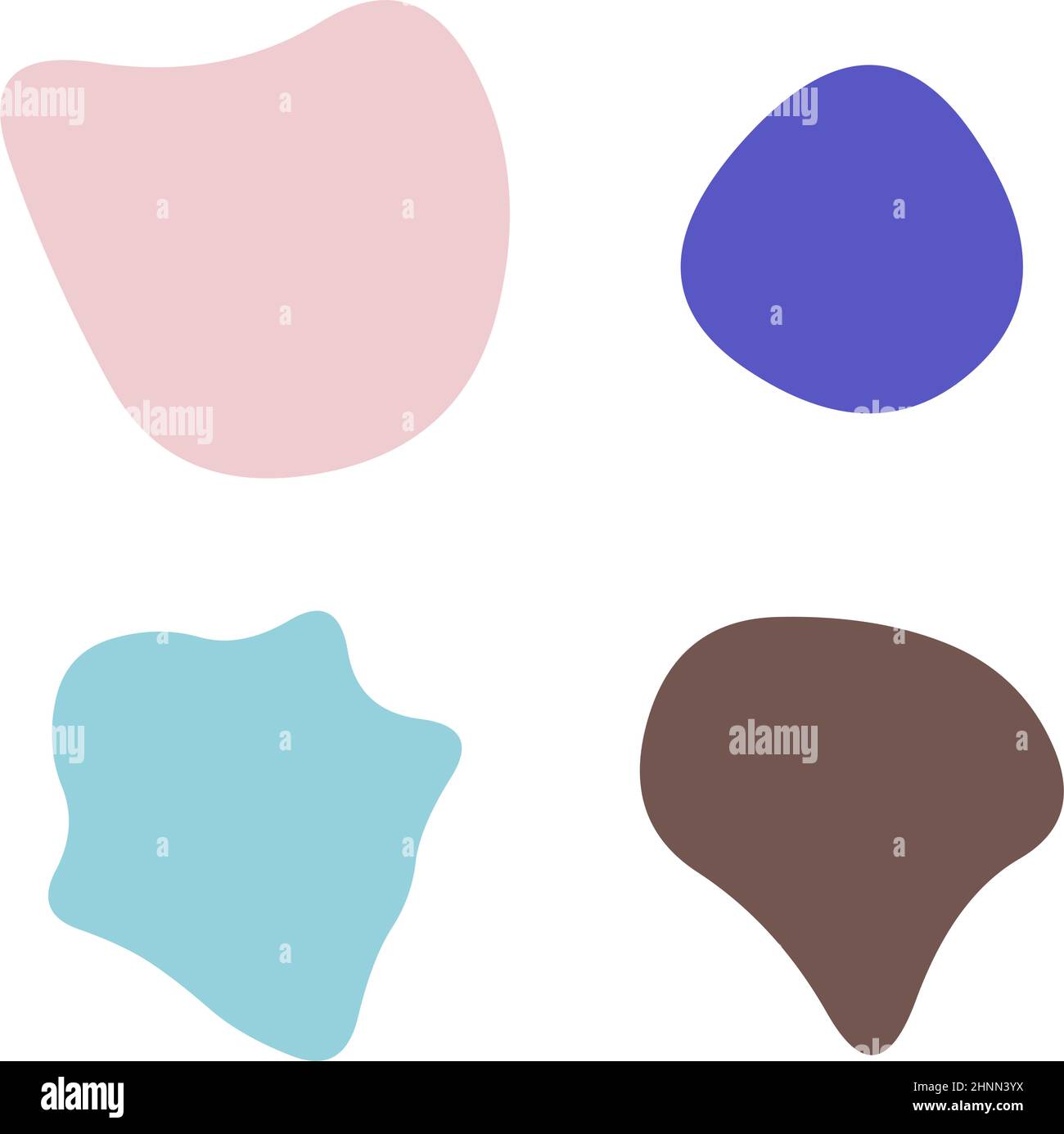 Random blotch, inkblot. Organic blob, blot. Speck shape.Splat, fleck ...
