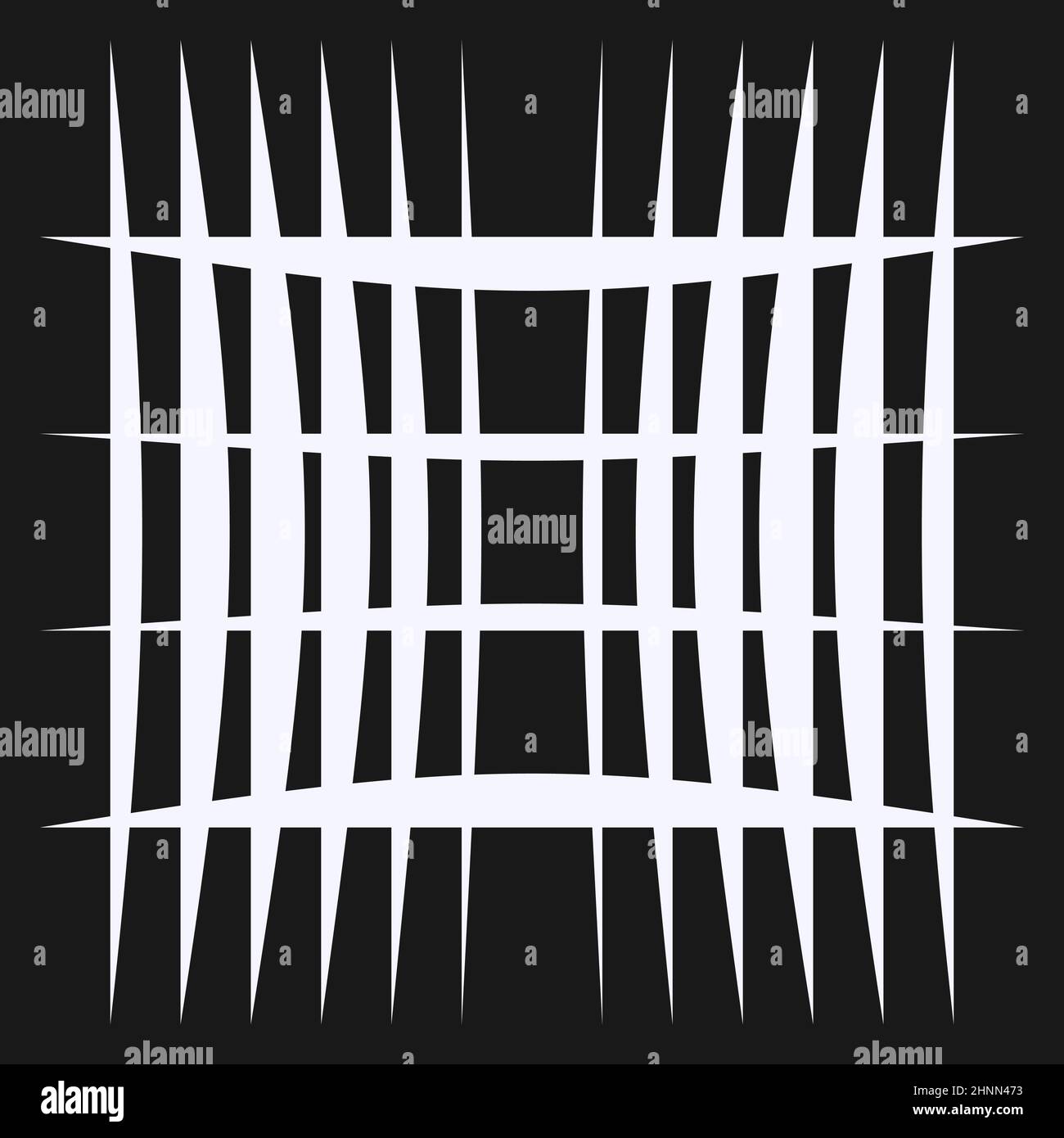 Irregular grid, mesh with random lines. Squares lattice, grating, trellis and plexus pattern ...
