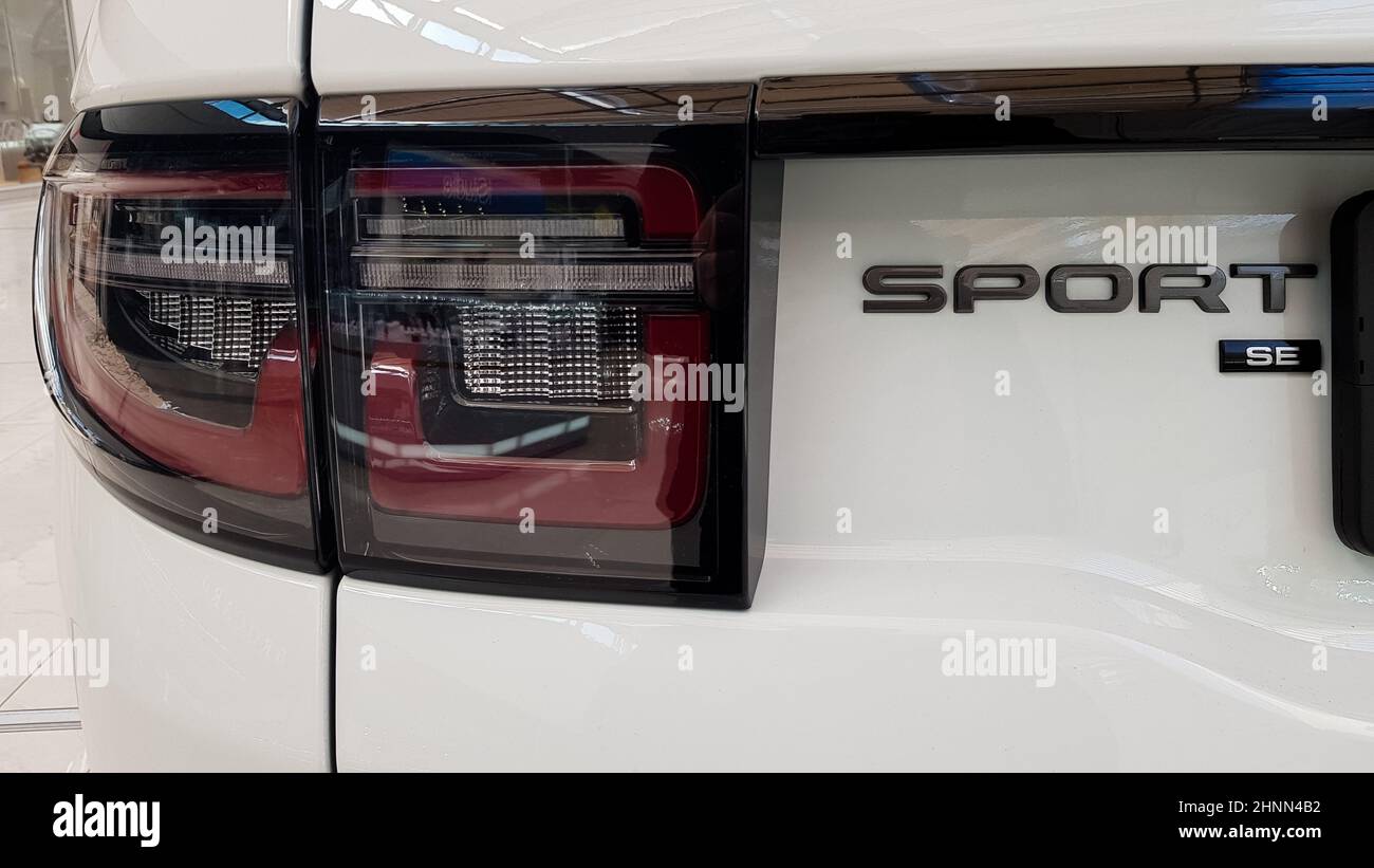 Ukraine, Kiev - March 27, 2020: Land Rover Discovery Sport shiny modern ...