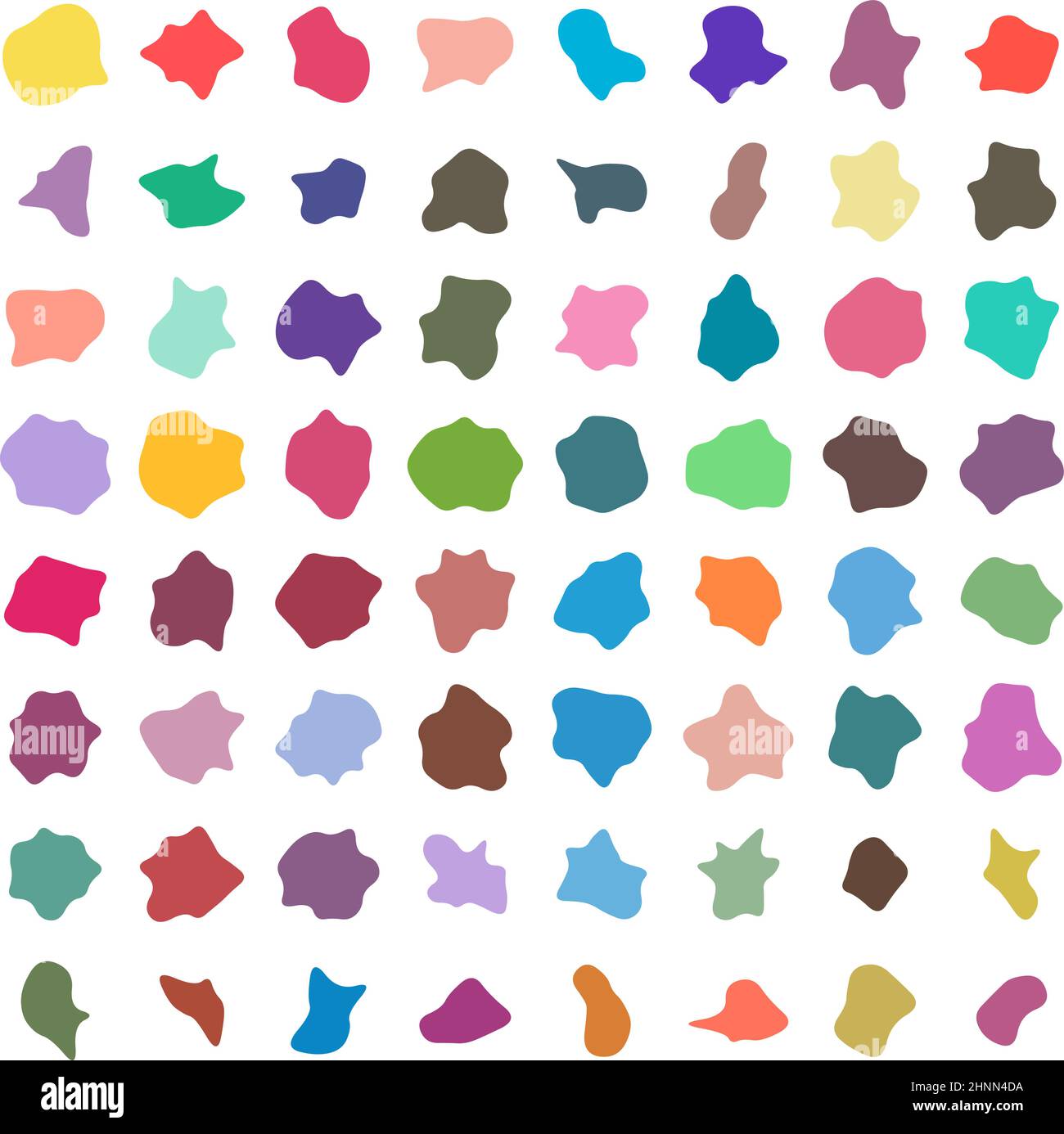 Random blotch, inkblot. Organic blob, blot. Speck shape.Splat, fleck ...