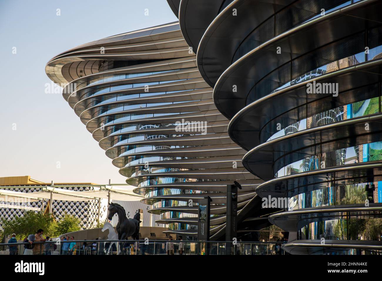 View of mobility pavilion on Dubai expo 2020 Stock Photo - Alamy