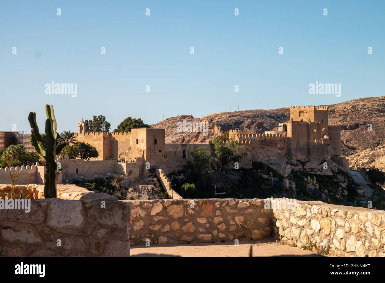 Medieval castle Alcazaba of Almeria Stock Photo - Alamy
