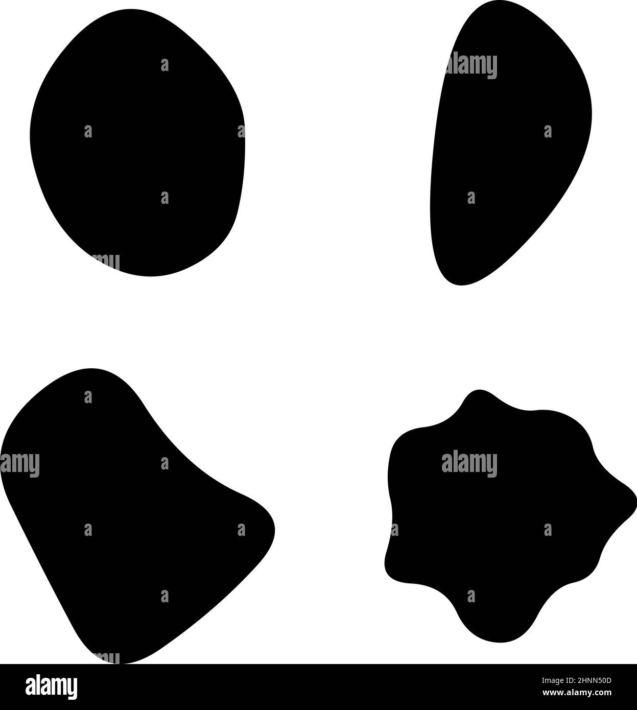 Random blotch, inkblot. Organic blob, blot. Speck shape.Splat, fleck ...