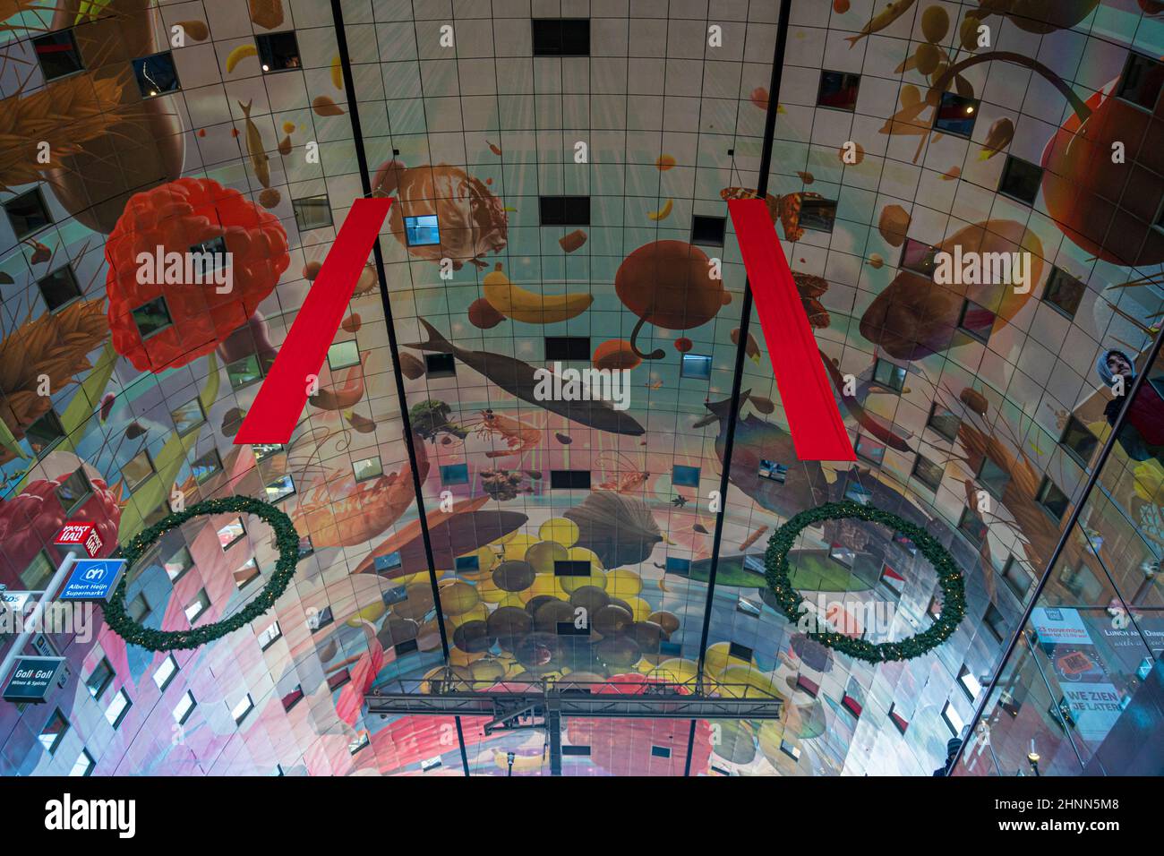 Modern food hall design hi-res stock photography and images - Alamy