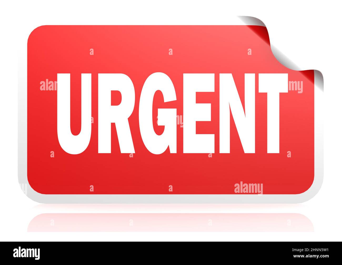 Urgent red square banner, 3D rendering Stock Photo - Alamy