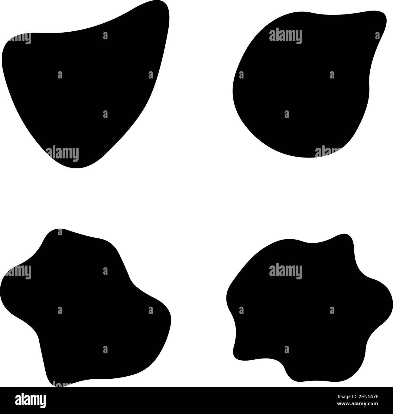Random blotch, inkblot. Organic blob, blot. Speck shape.Splat, fleck ...
