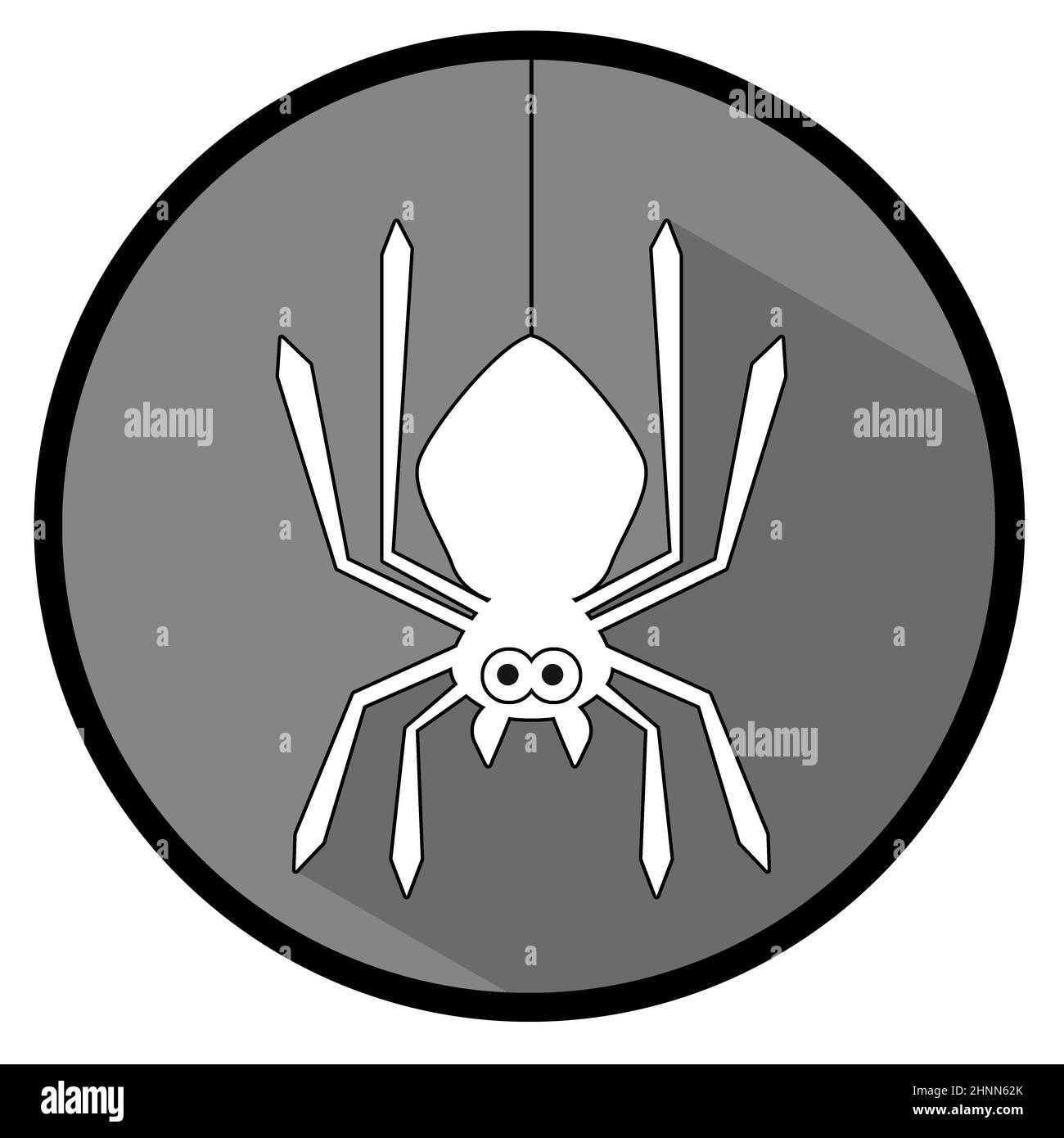 Spider on an gray background, 3D rendering Stock Photo - Alamy
