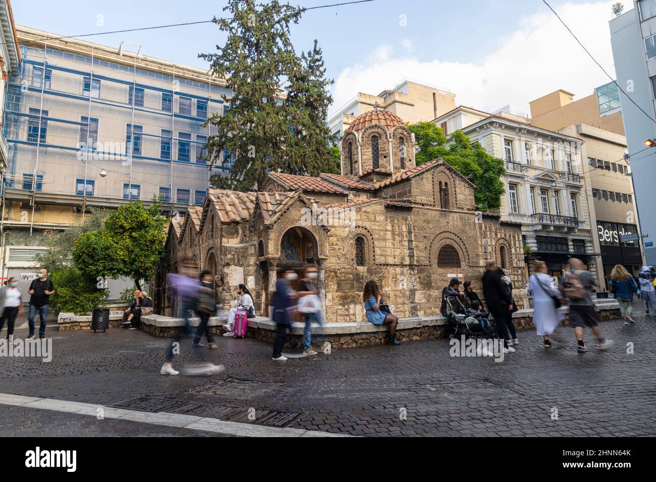 Church panagia kapnikarea athens hi-res stock photography and images ...