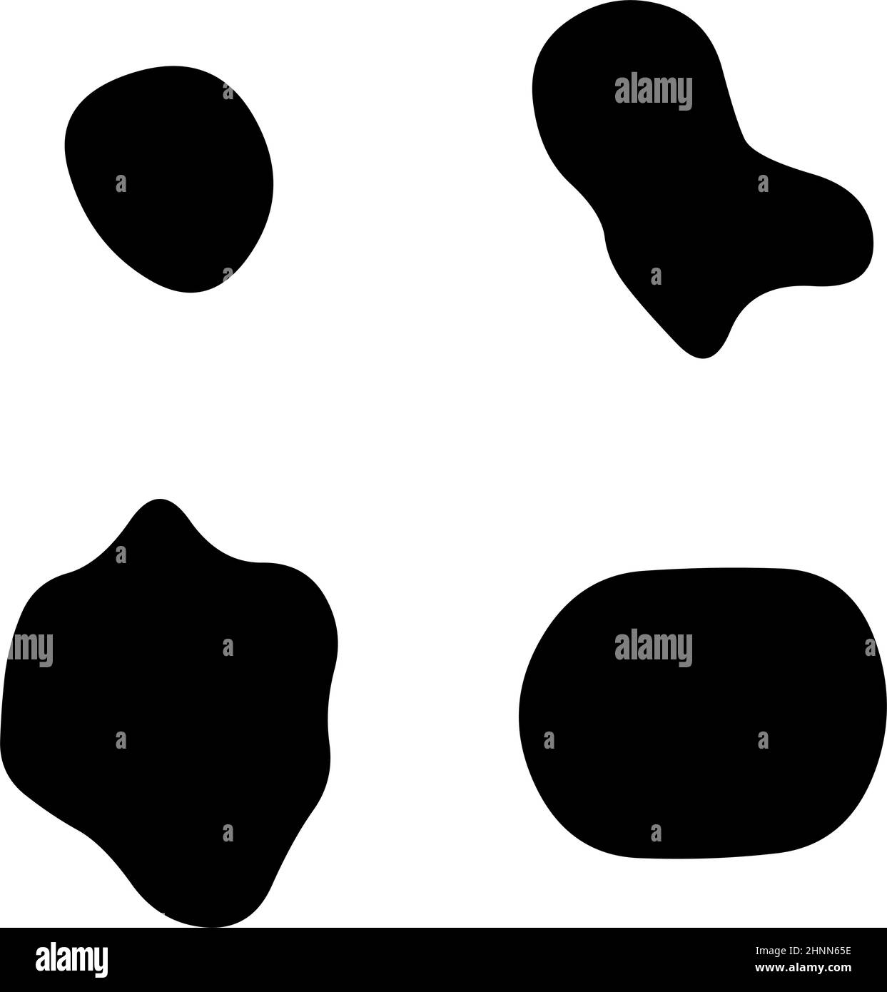 Random blotch, inkblot. Organic blob, blot. Speck shape.Splat, fleck ...