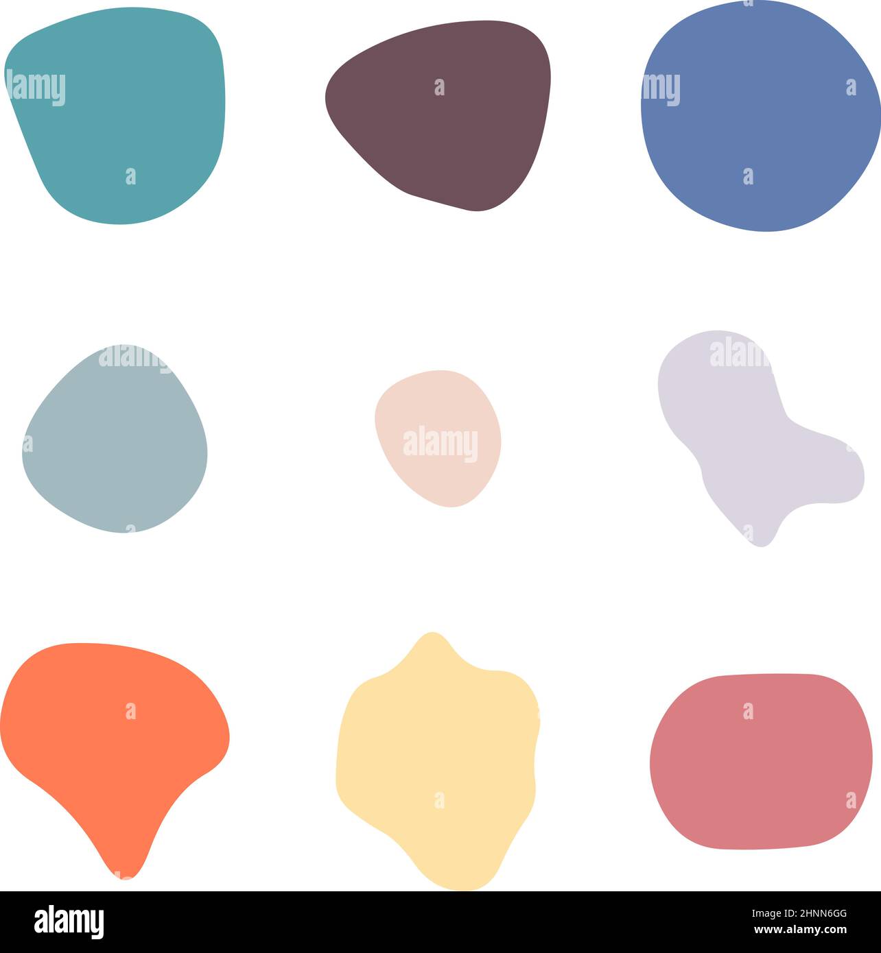Random blotch, inkblot. Organic blob, blot. Speck shape.Splat, fleck ...