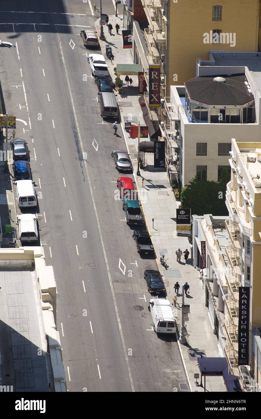 view from the rooftop to the city of San Francisco in San Francisco ...