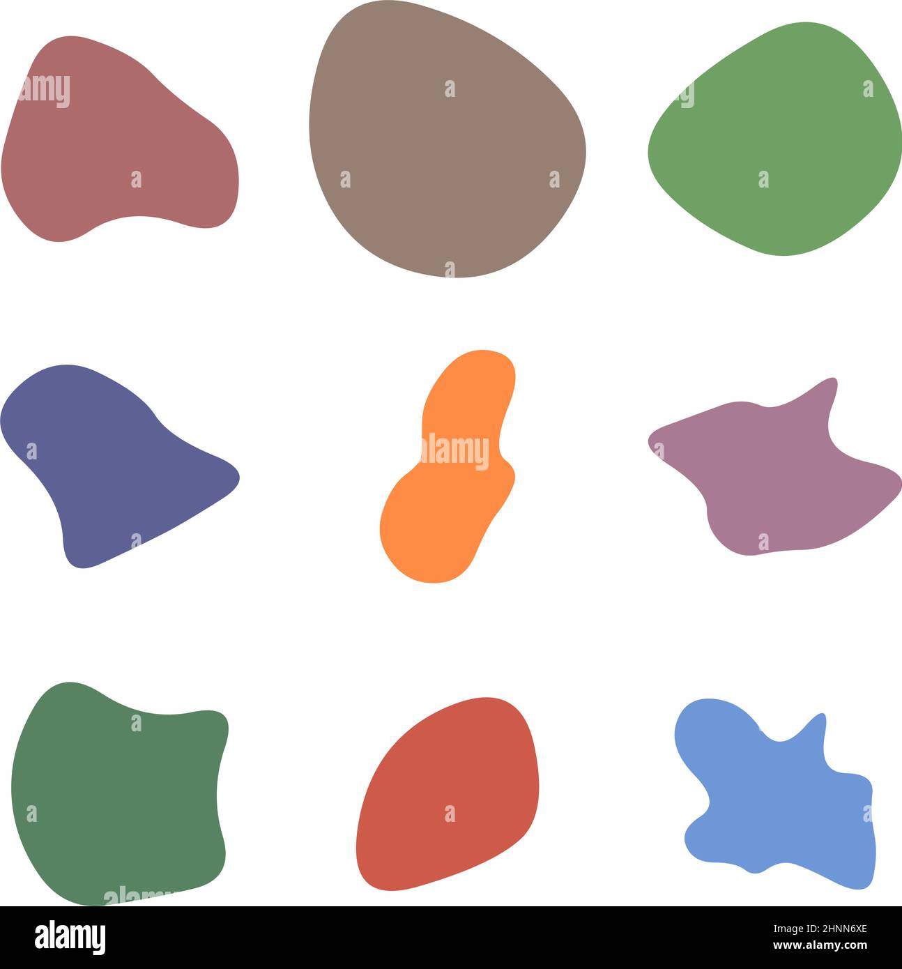 Random blotch, inkblot. Organic blob, blot. Speck shape.Splat, fleck ...