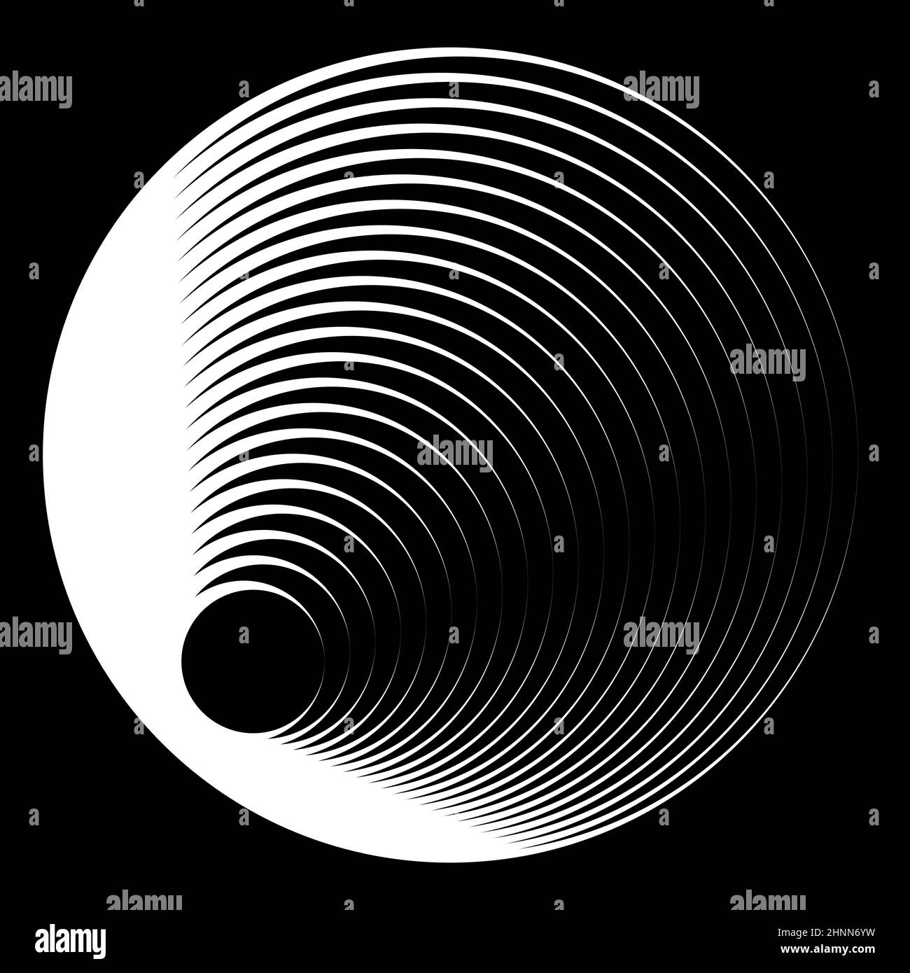 Abstract circular, radiating design element vector - stock vector ...