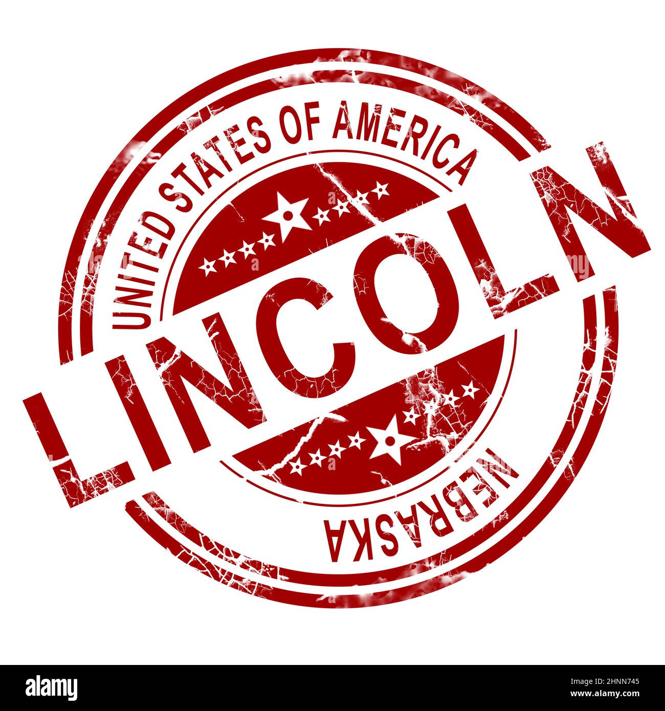 Red Lincoln with white background, 3D rendering Stock Photo - Alamy