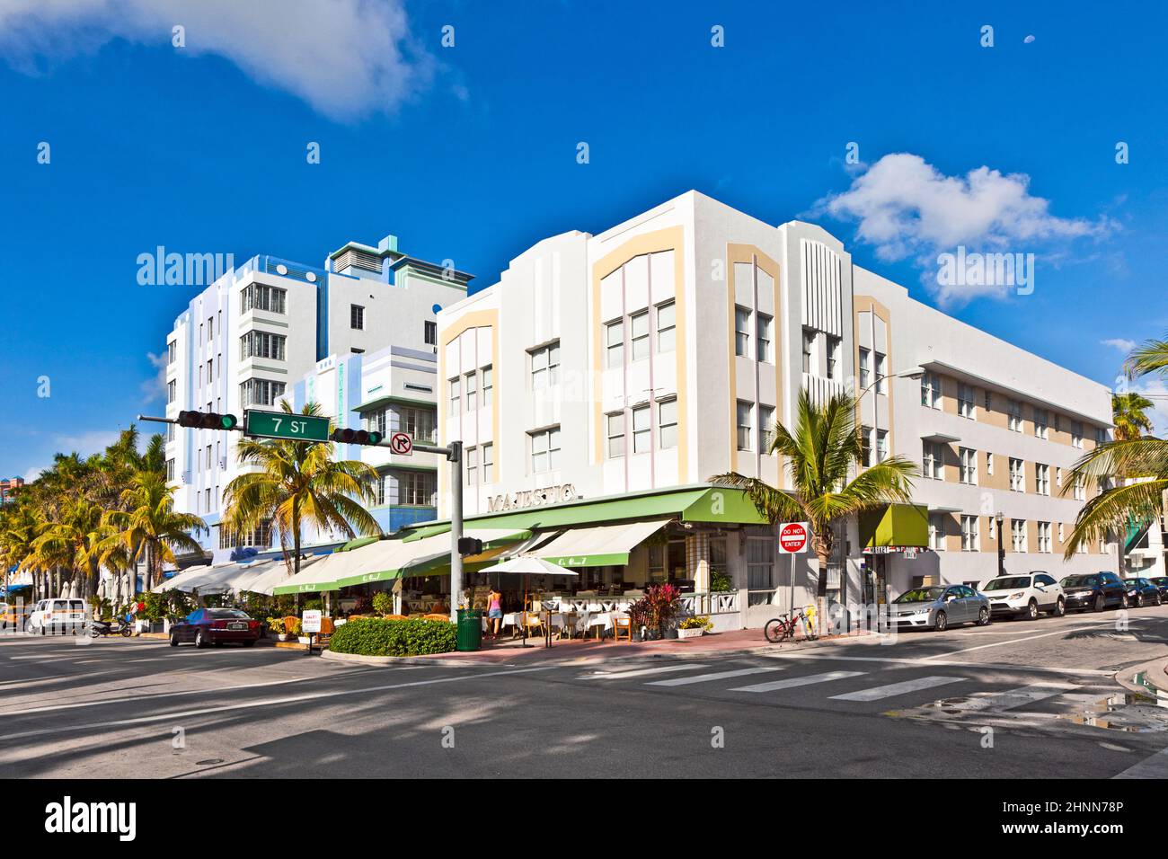 beautiful houses in Art Deco style in South Miami Stock Photo - Alamy