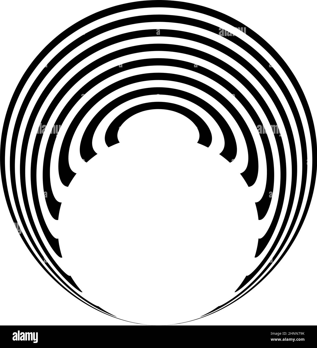 Abstract circular, radiating design element vector - stock vector ...