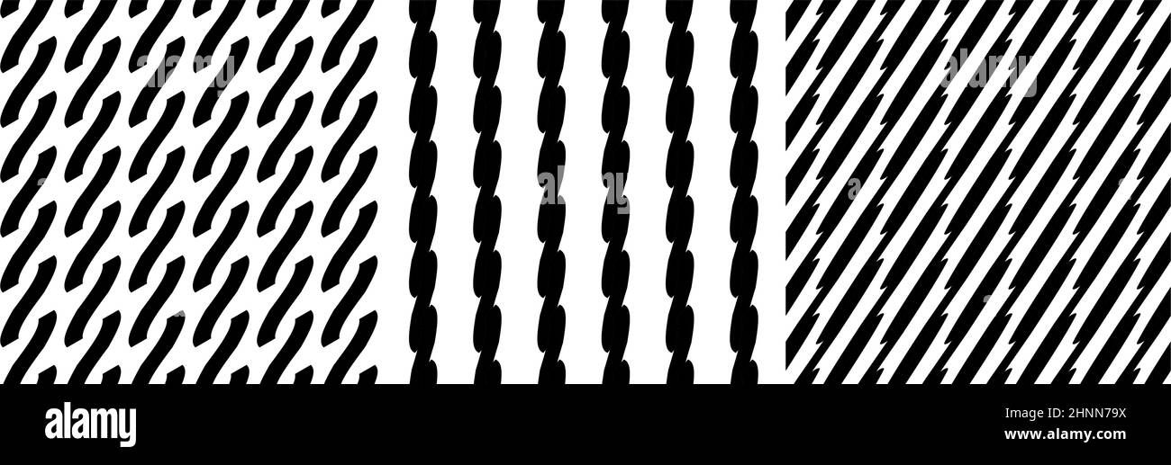 Set of 3 seamless pattern, texture vector - stock vector illustration ...