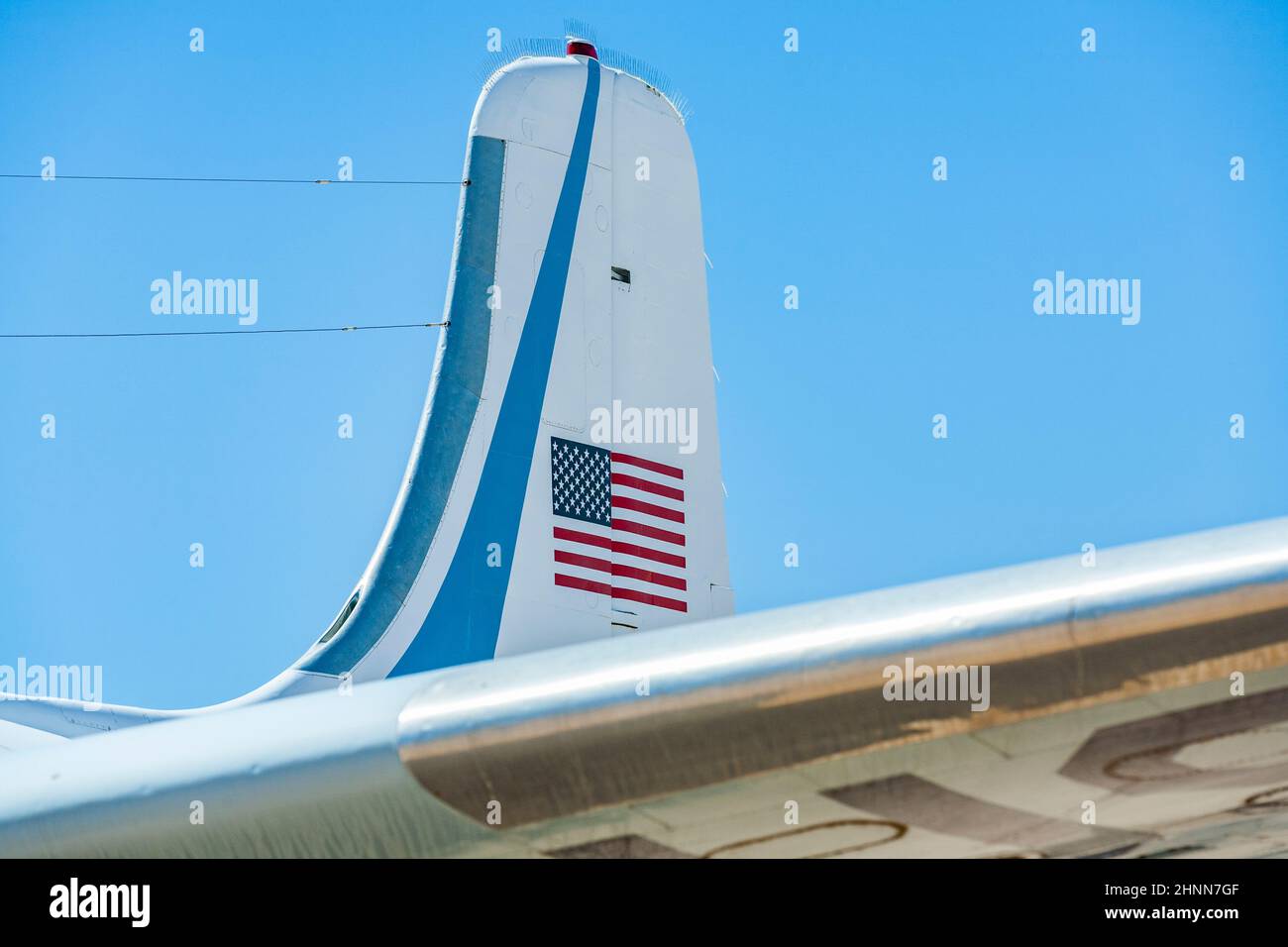 flag stars and stripes of an ond Aircraft number one, the presidents ...