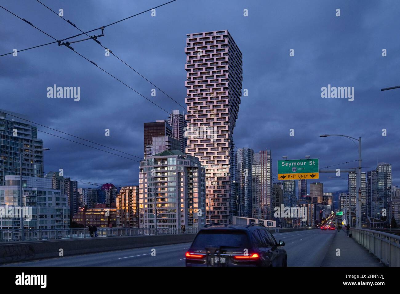 Twisted building, Vancouver, British Columbia, Canada Stock Photo - Alamy