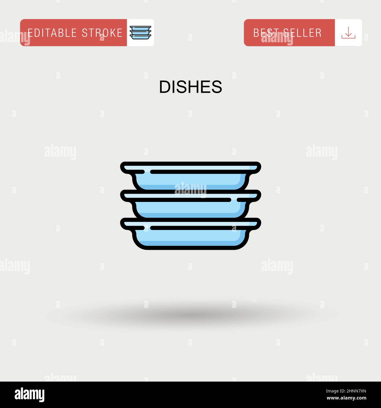 Clean dishes icon hi-res stock photography and images - Alamy