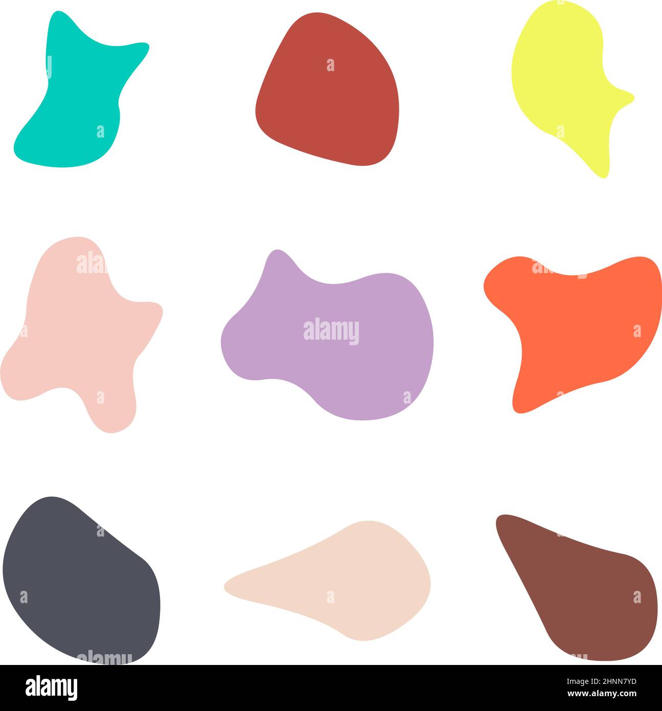 Random blotch, inkblot. Organic blob, blot. Speck shape.Splat, fleck ...