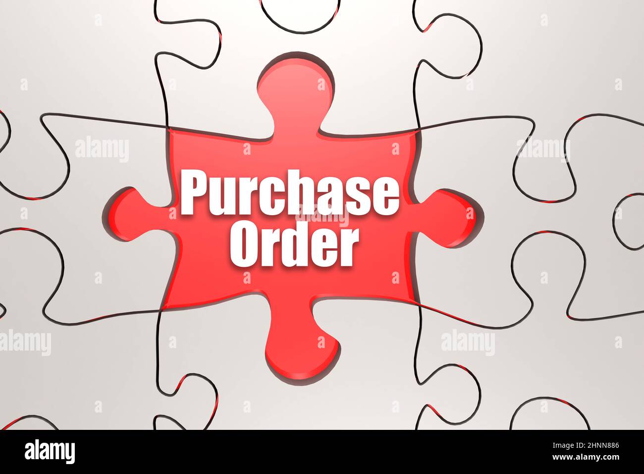 Purchase Order word on jigsaw puzzle, 3D rendering Stock Photo - Alamy
