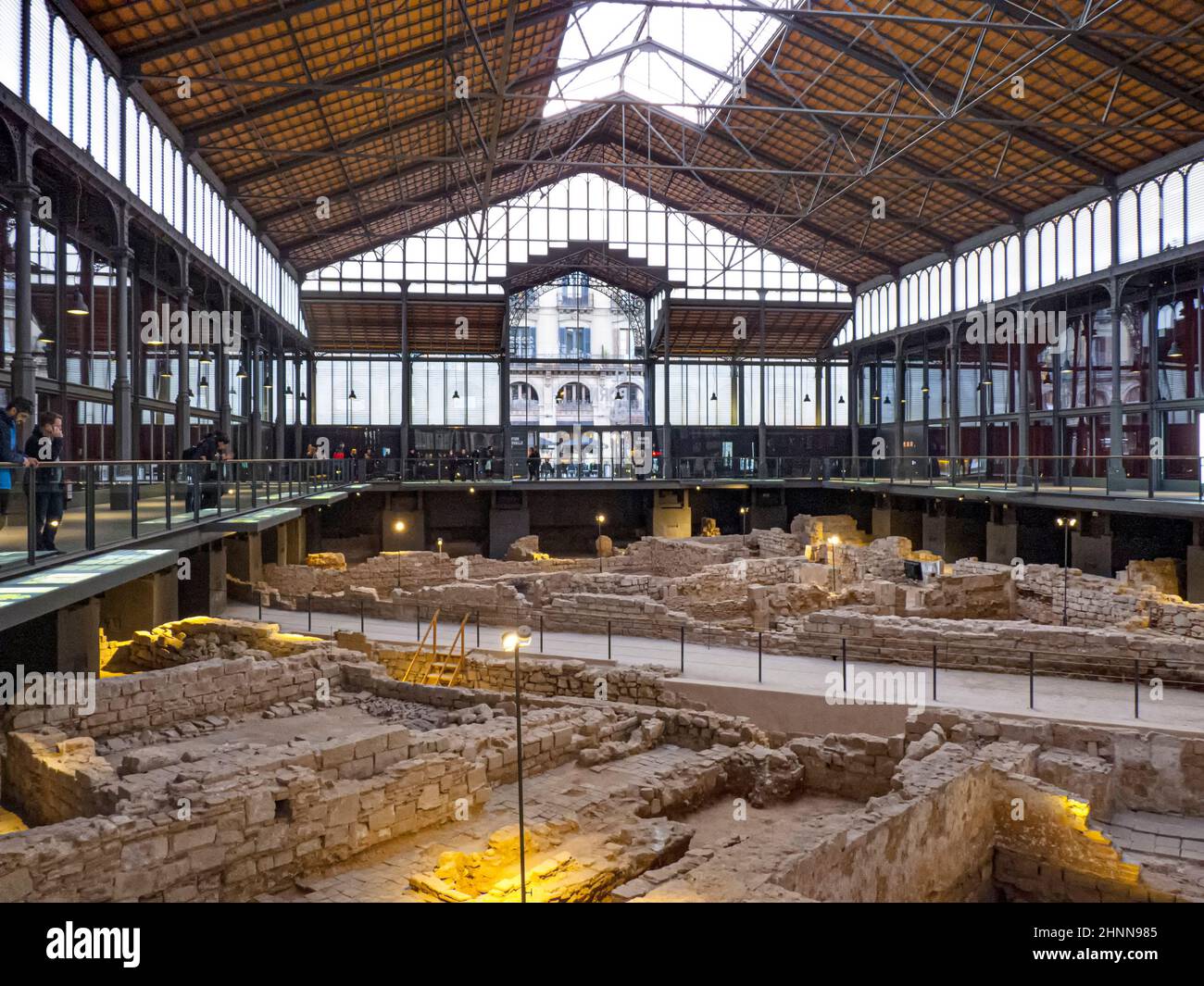 A major archaeological site with ruins of medieval city at El Born ...