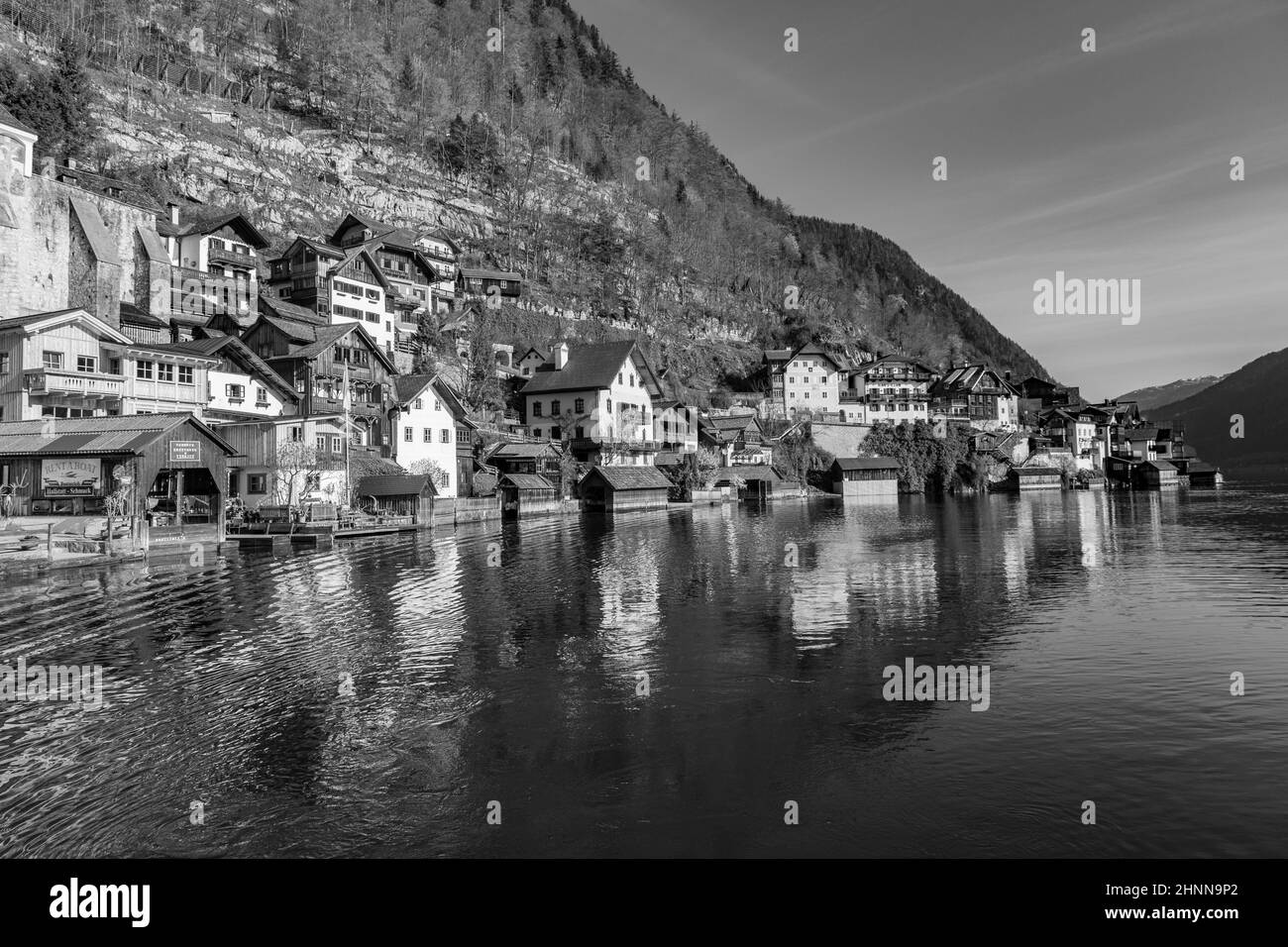 Early morning sky view Black and White Stock Photos & Images - Alamy