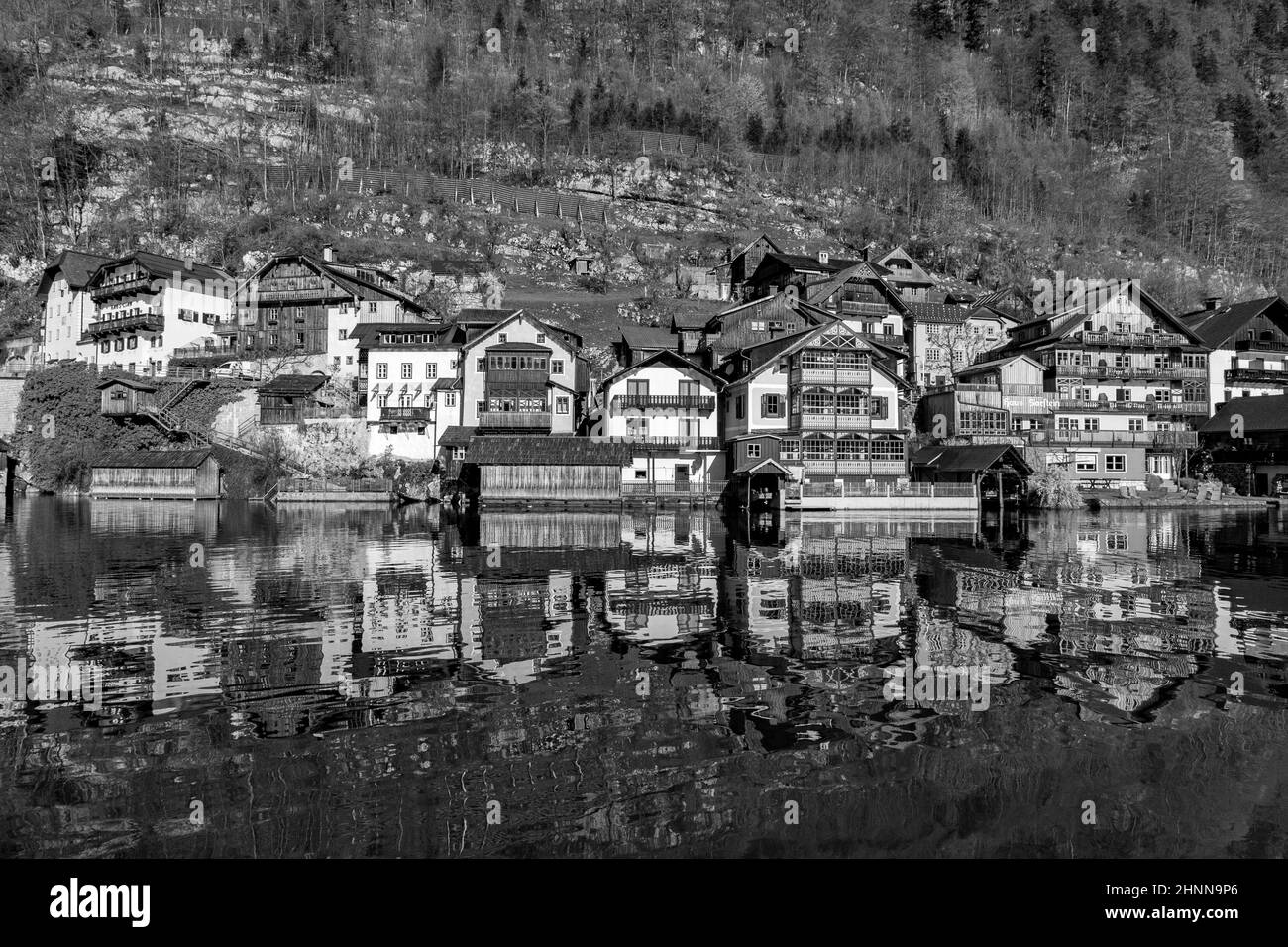 Historic wooden houses Black and White Stock Photos & Images - Alamy