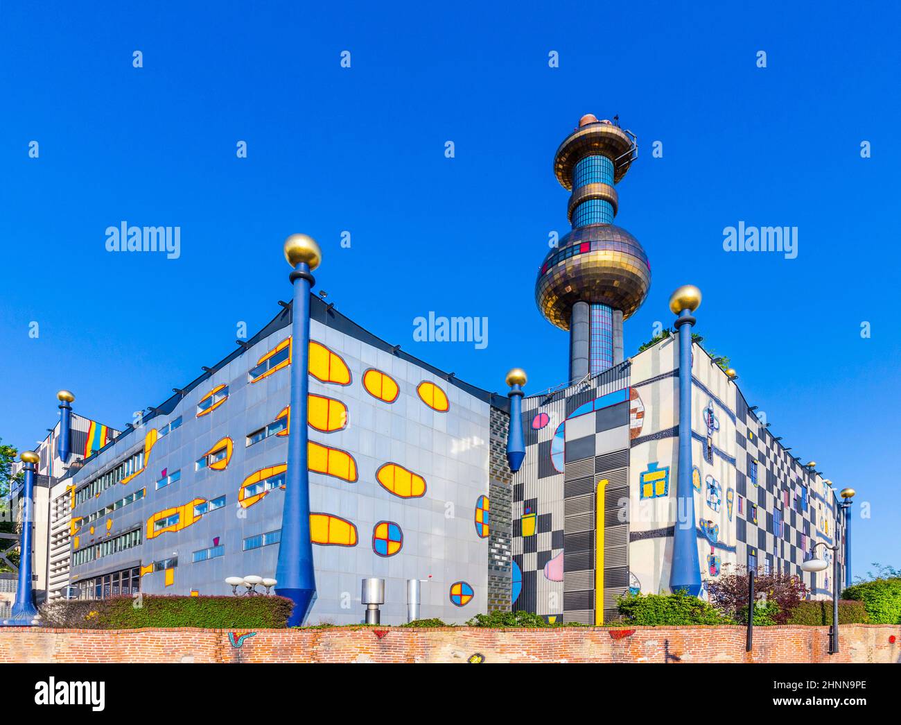 Tower of Garbage-processing plant in Vienna Stock Photo - Alamy
