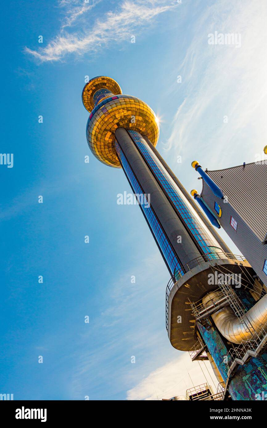 Tower of Garbage-processing plant in Vienna Stock Photo - Alamy