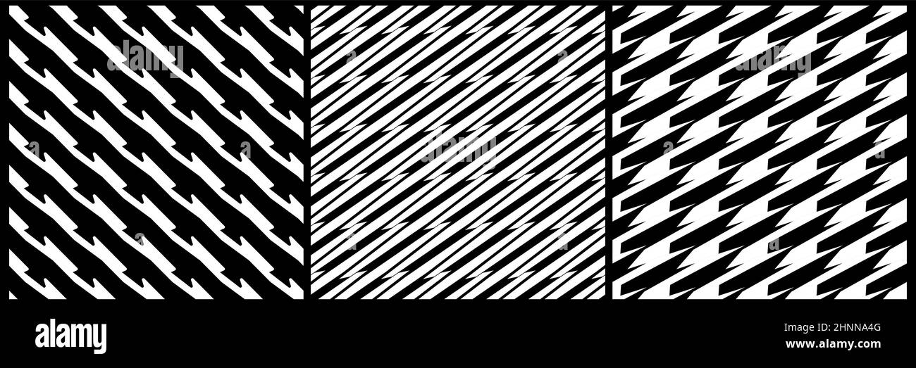 Set of 3 seamless pattern, texture vector - stock vector illustration ...