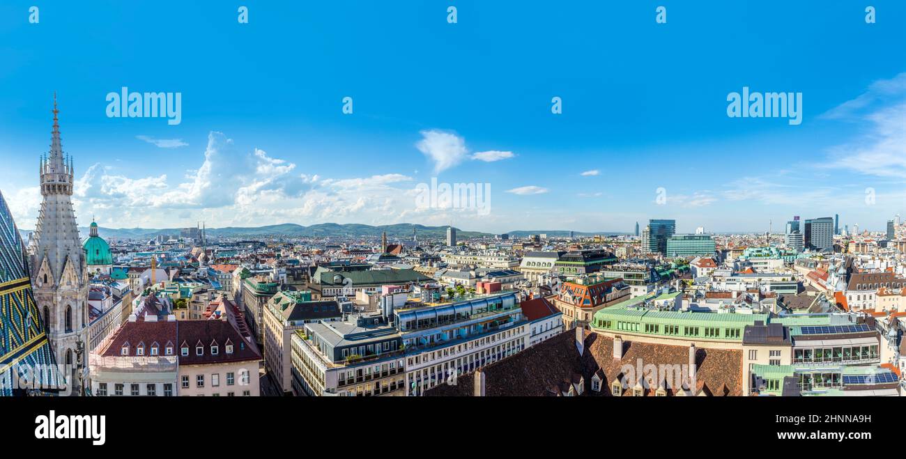 Aerial View Of Vienna Skyline Stock Photo - Alamy