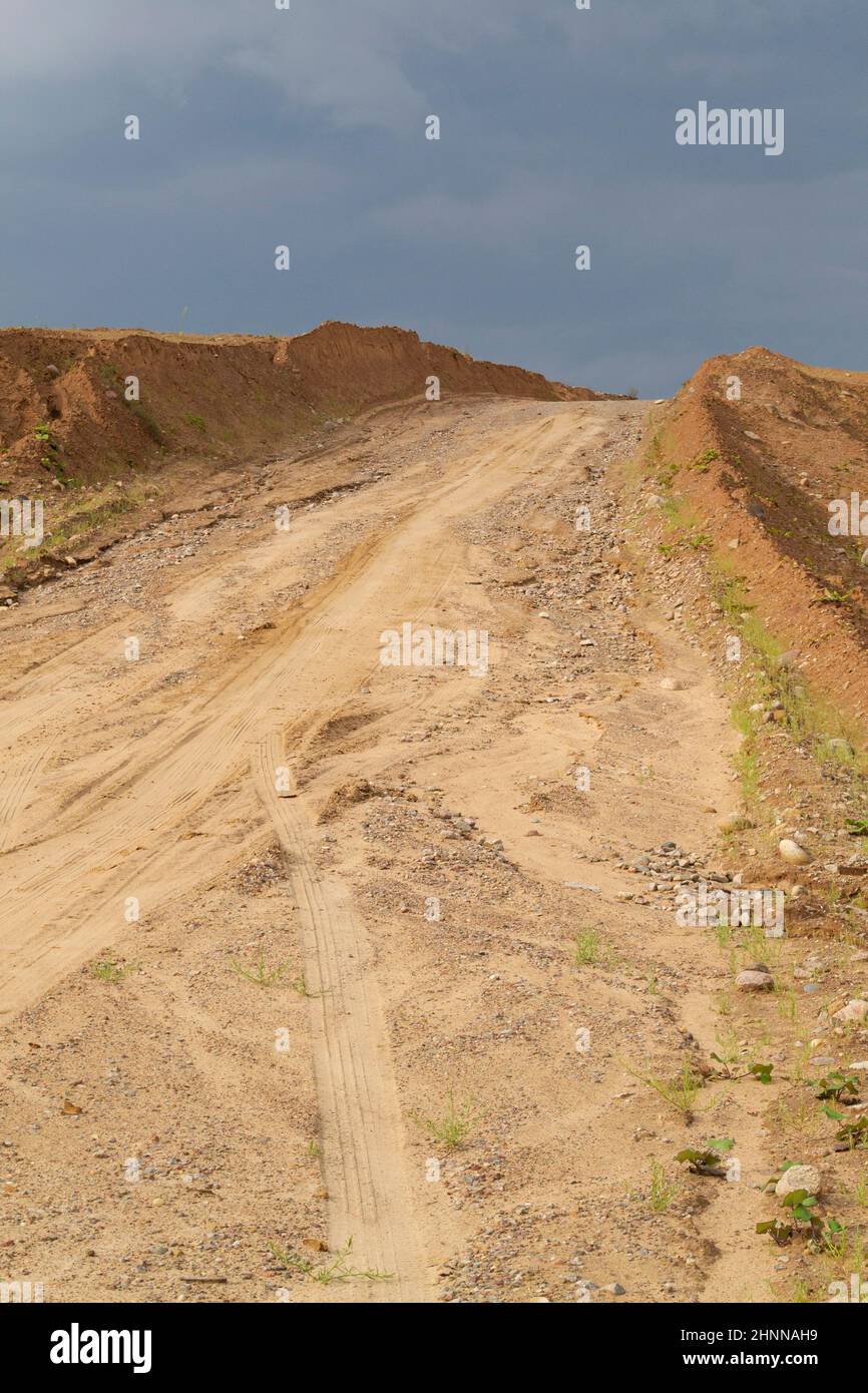 Sand quarries, dunes. Sand quarry in Belarus Stock Photo - Alamy